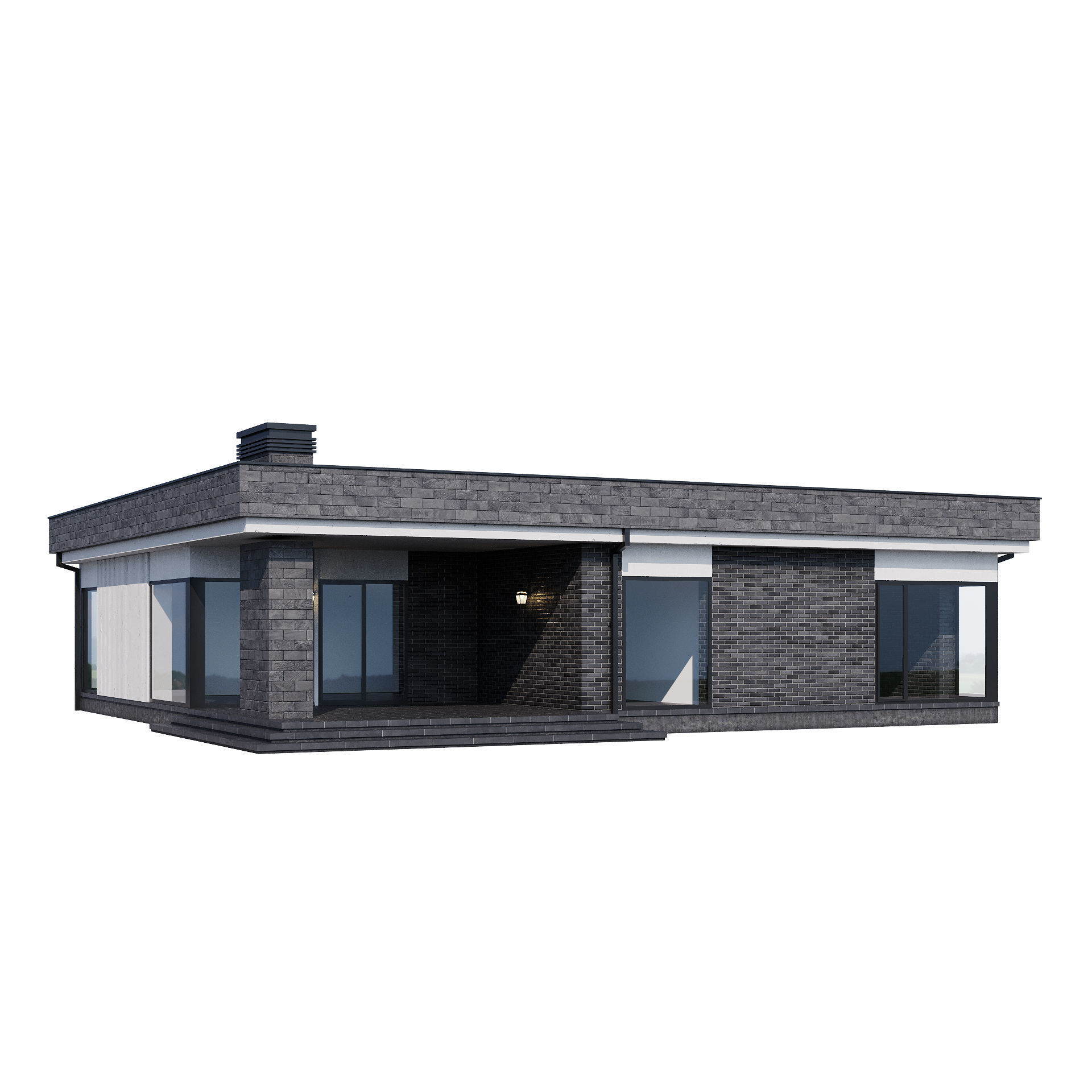 Modern house v59 3D model | CGTrader