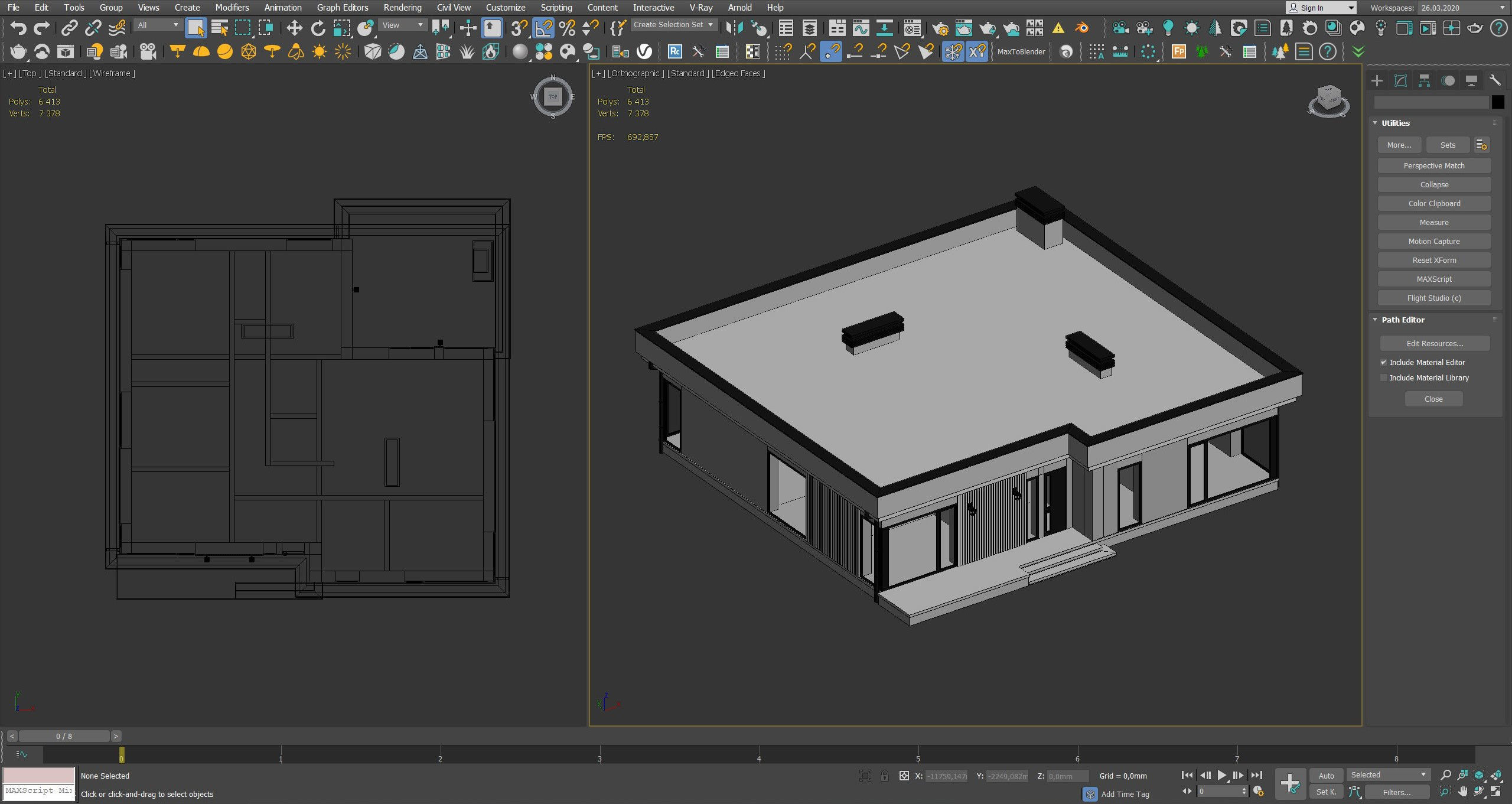 Modern house v59 3D model | CGTrader