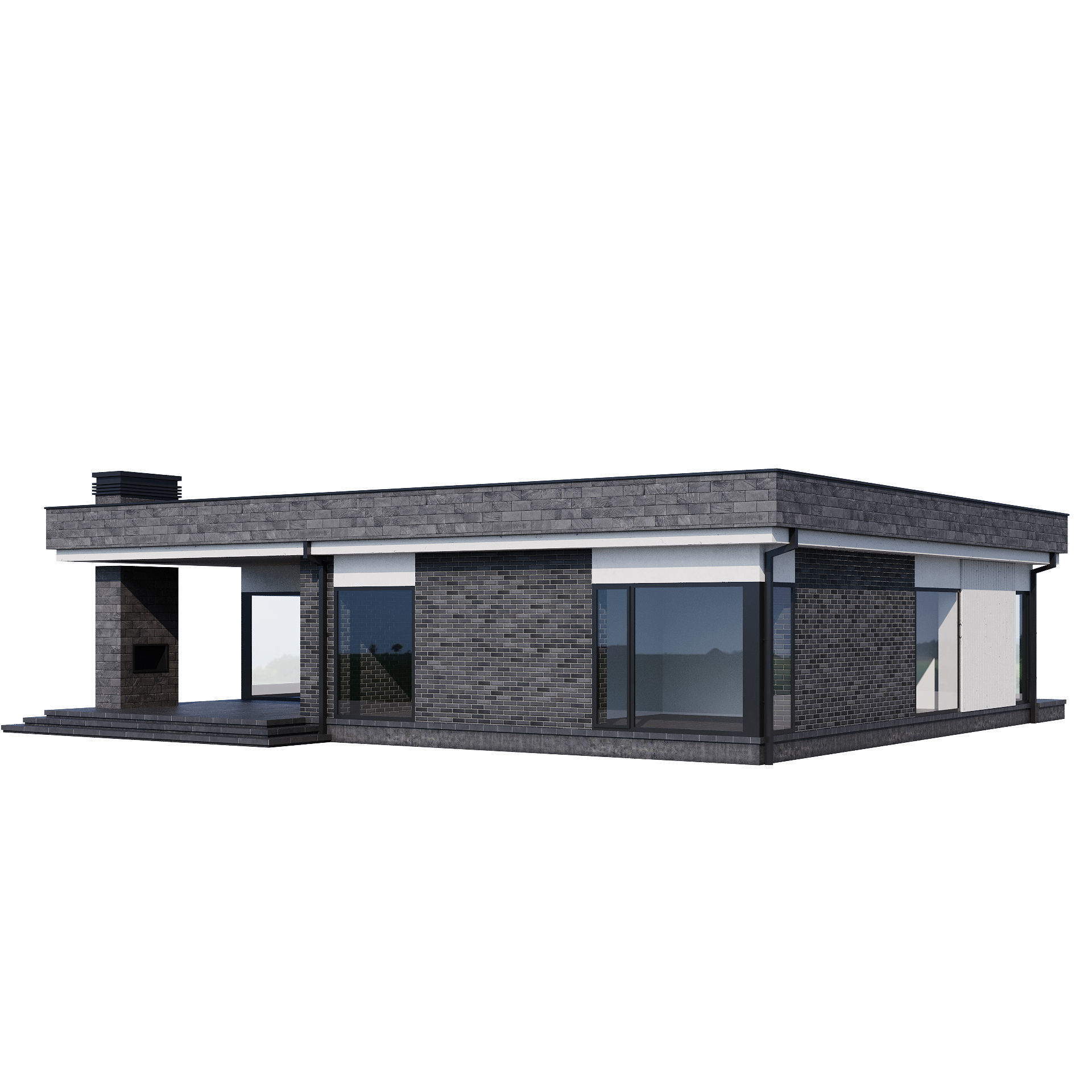 Modern house v59 3D model | CGTrader