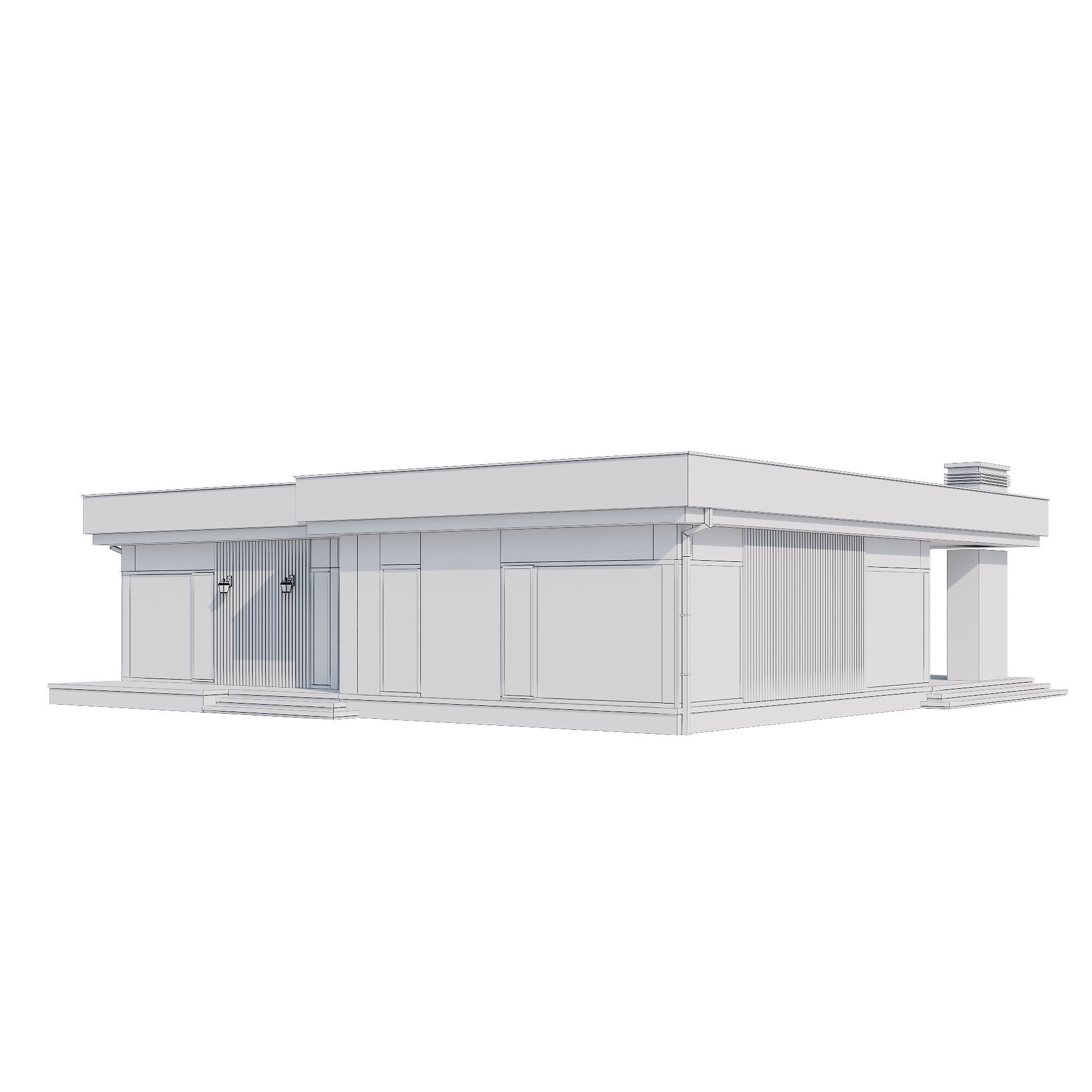 Modern house v59 3D model | CGTrader