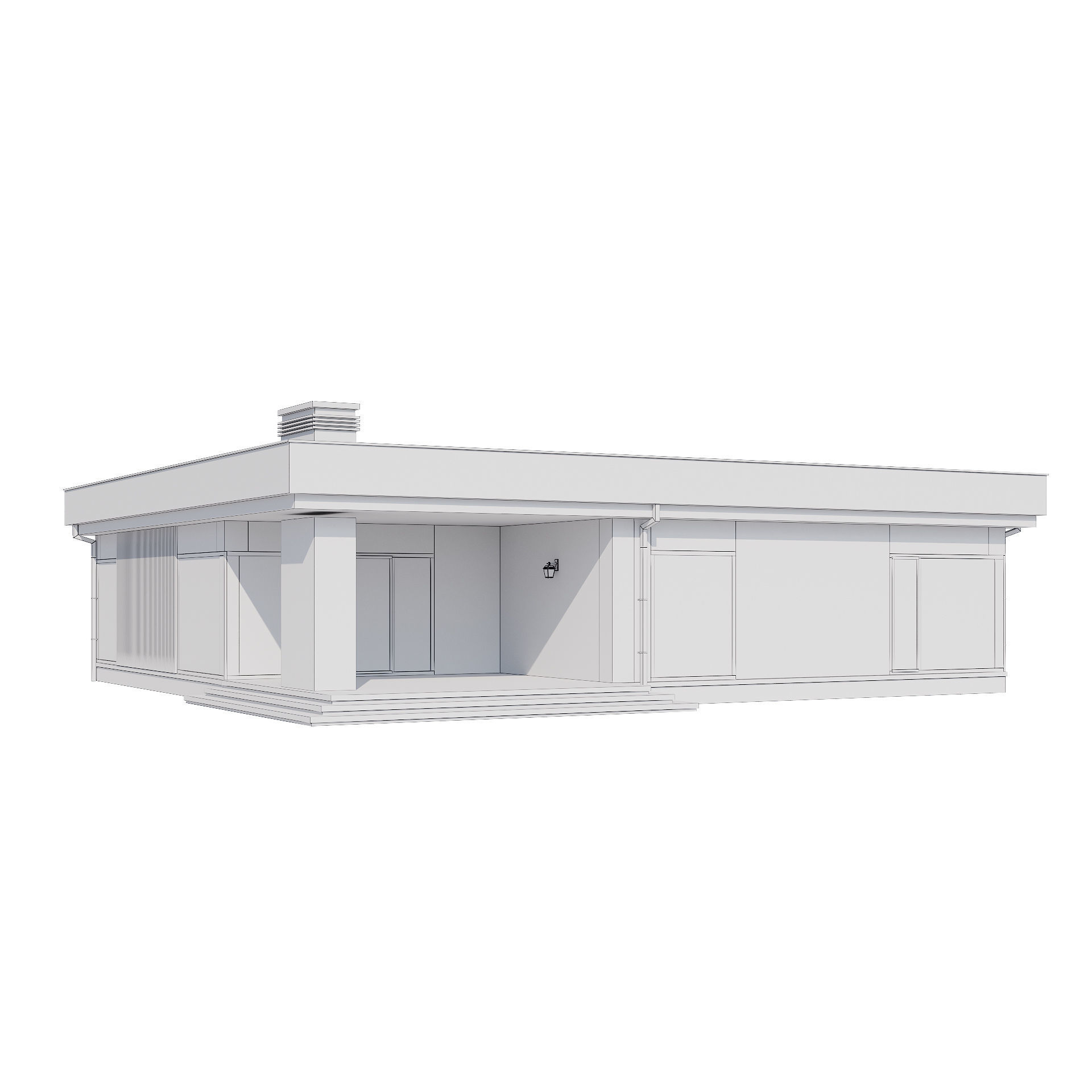 Modern house v59 3D model | CGTrader