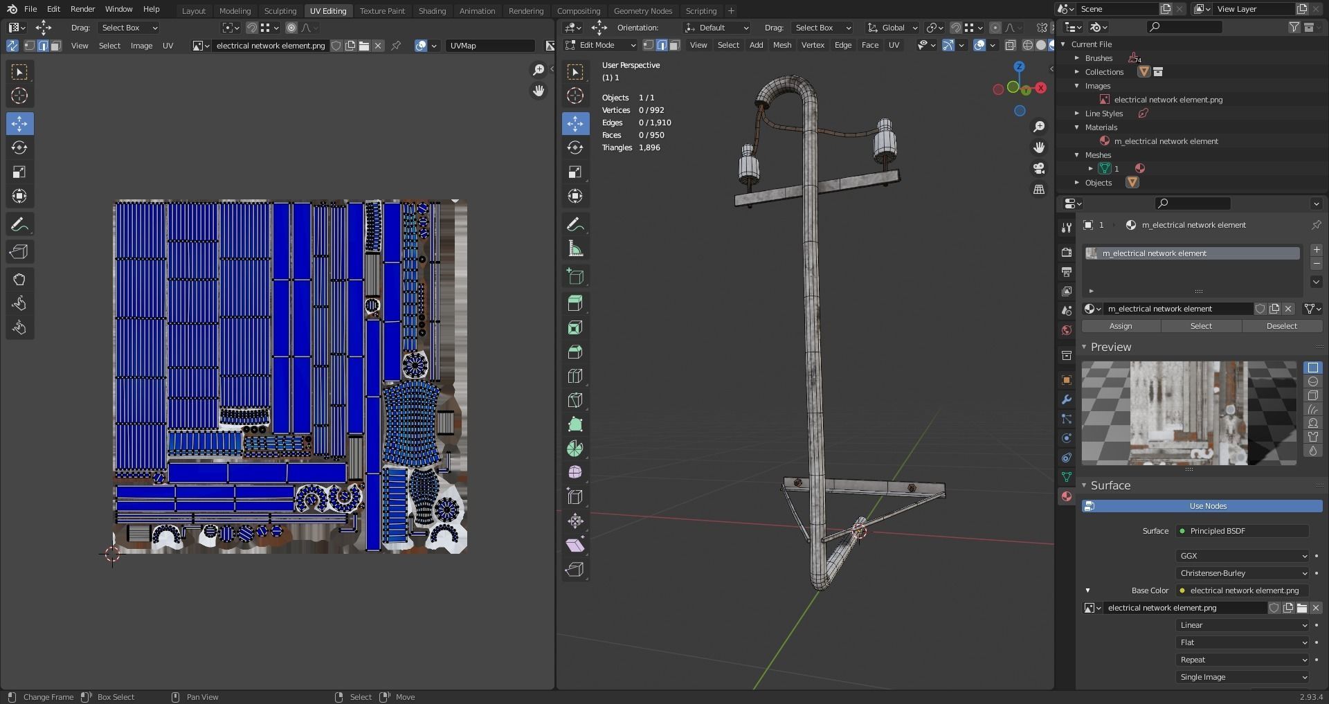 3D model electrical network element VR / AR / low-poly | CGTrader