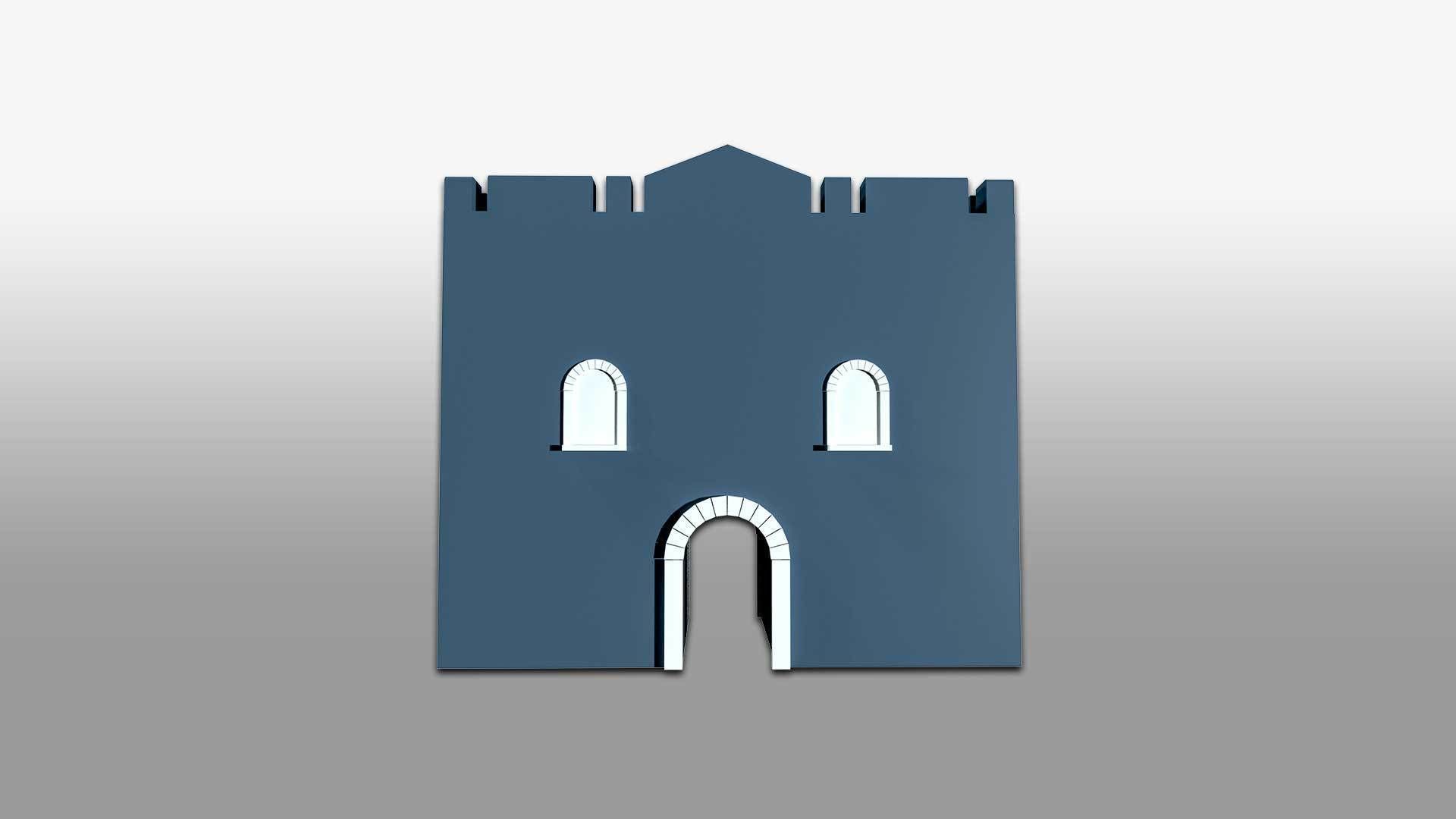 Castle Gate Low Poly 3D free 3D model | CGTrader