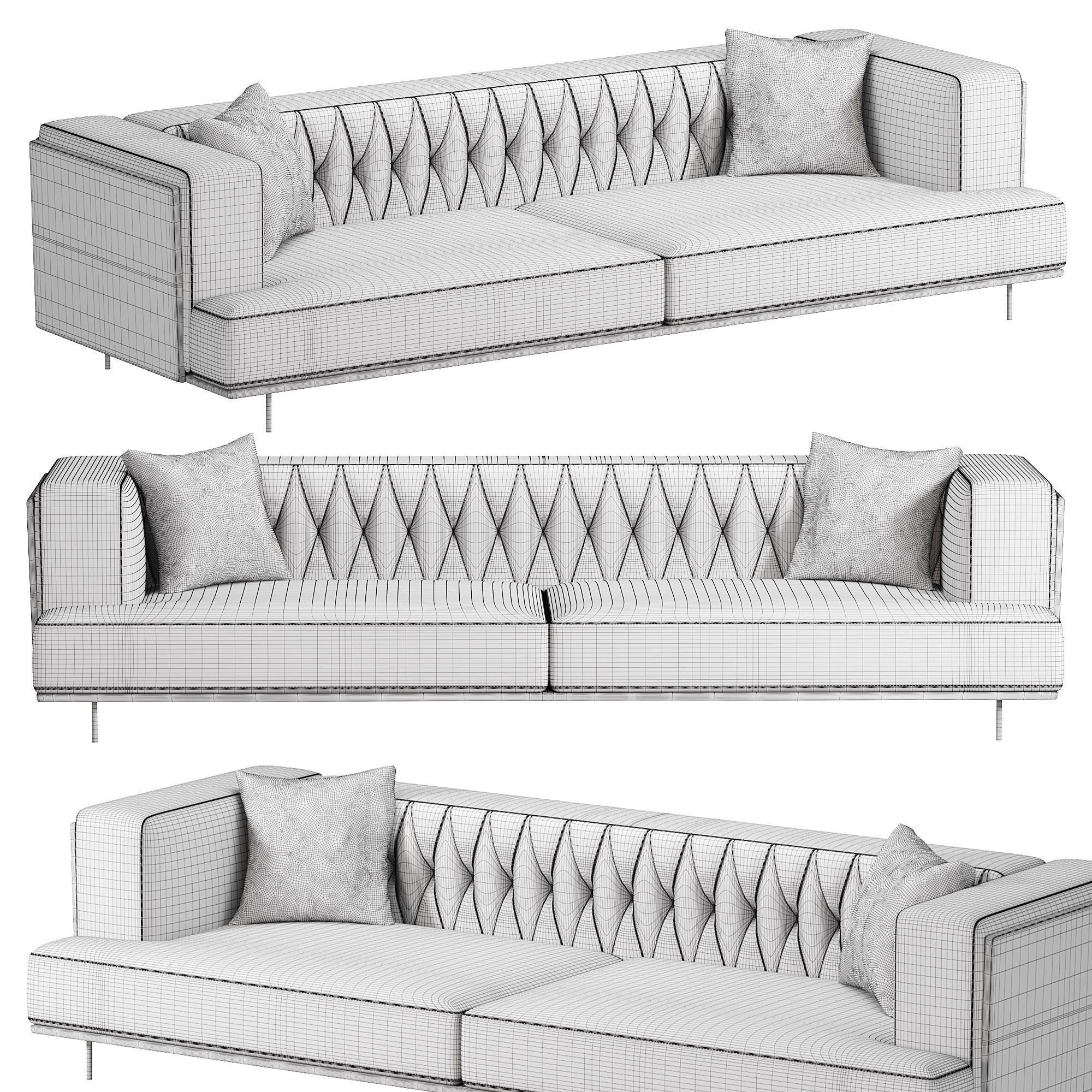 MCQUEEN Sofa By Gamma 3D model | CGTrader