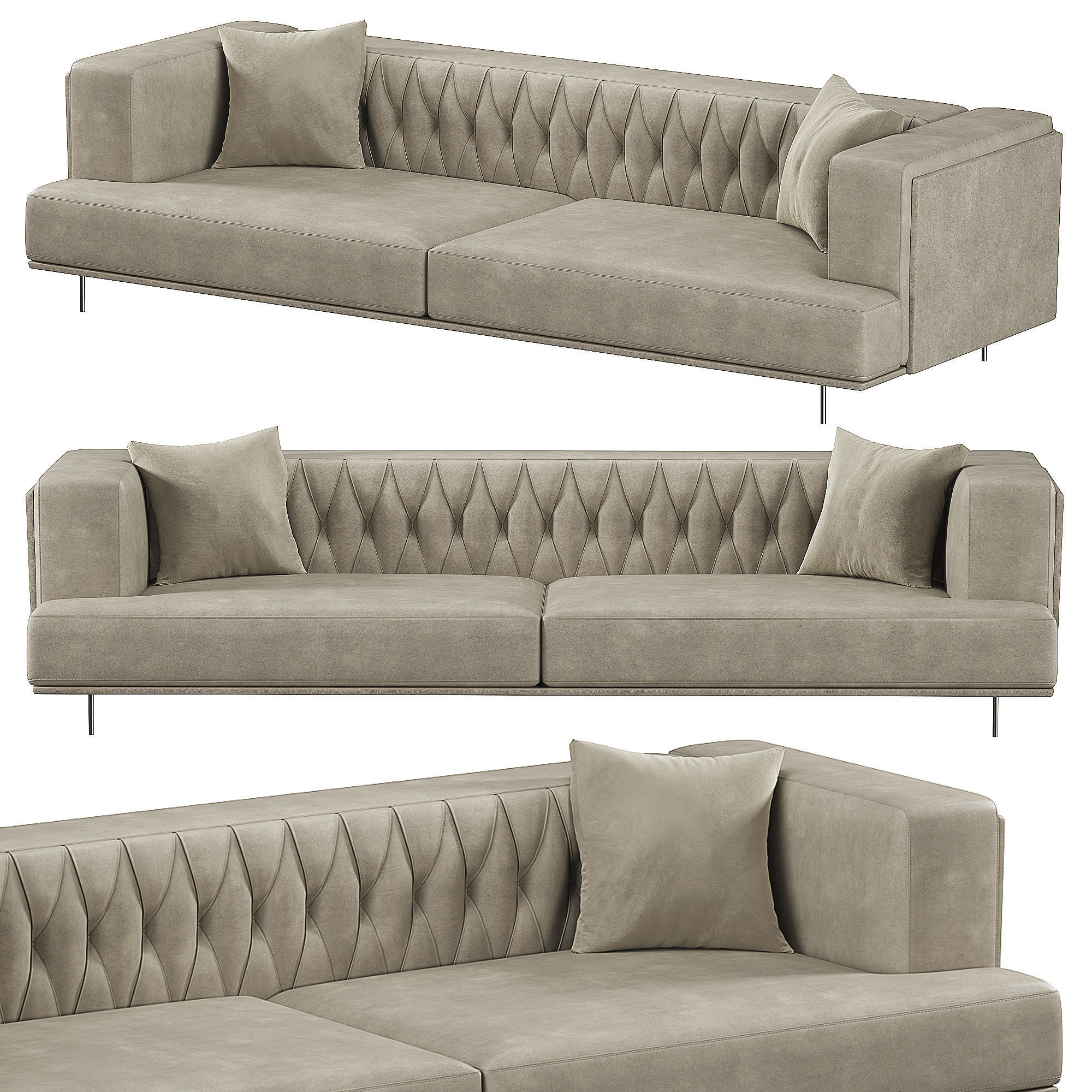 MCQUEEN Sofa By Gamma 3D model | CGTrader
