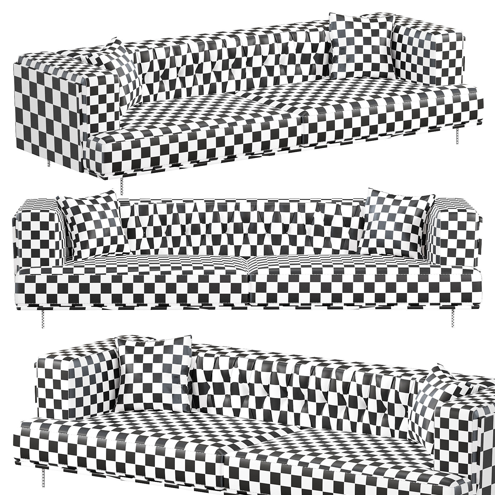 MCQUEEN Sofa By Gamma 3D model | CGTrader