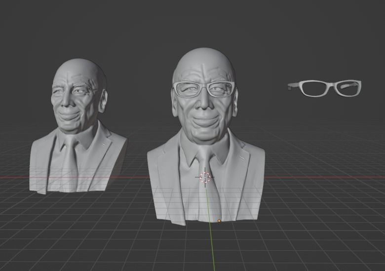 Rupert Murdoch 3D model 3D printable | CGTrader