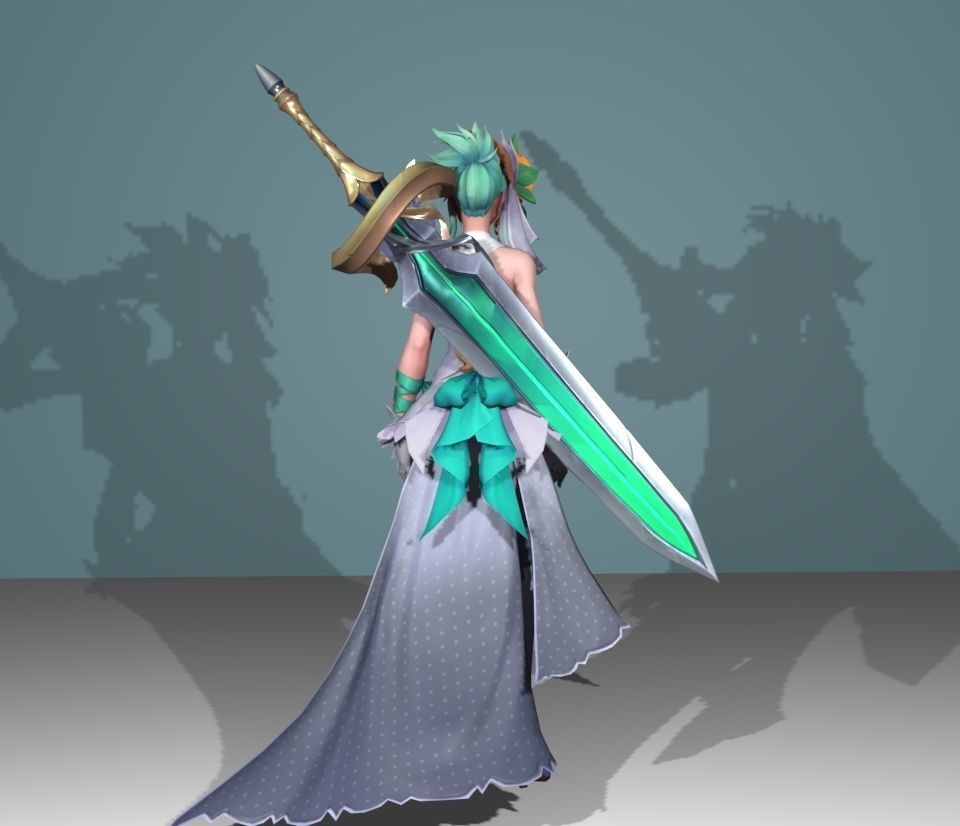 rose riven 3D model animated rigged | CGTrader