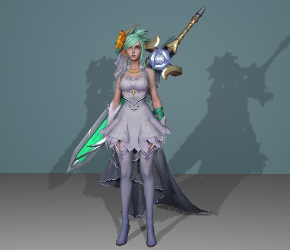 rose riven 3D model animated rigged | CGTrader