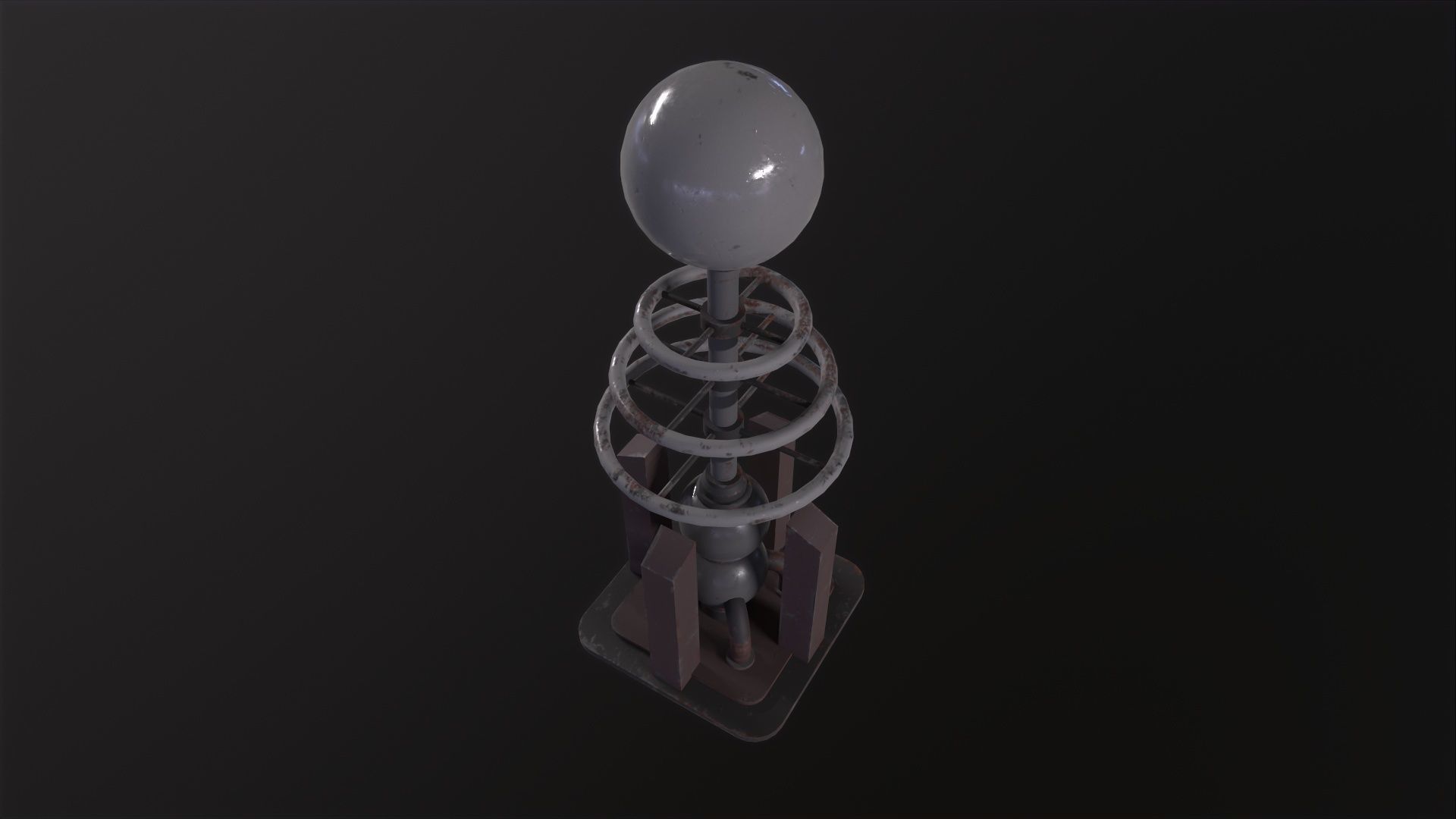 3D model Tesla Coil Tower 3D Model VR / AR / low-poly | CGTrader