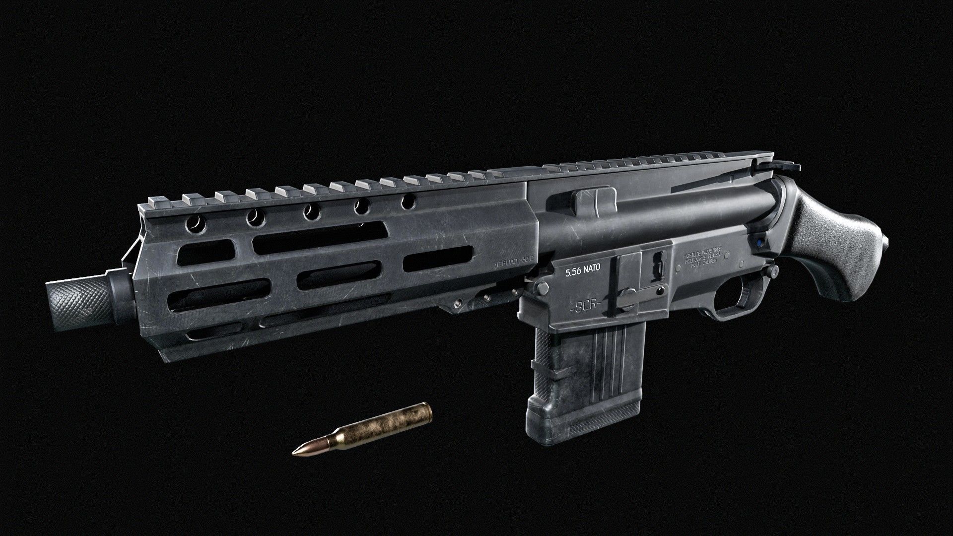 3D model SCR RAIDER PISTOL VR / AR / low-poly | CGTrader