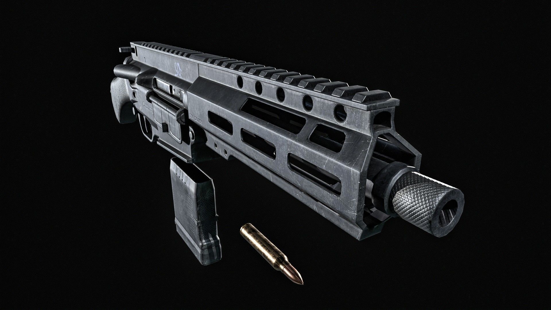 3D model SCR RAIDER PISTOL VR / AR / low-poly | CGTrader