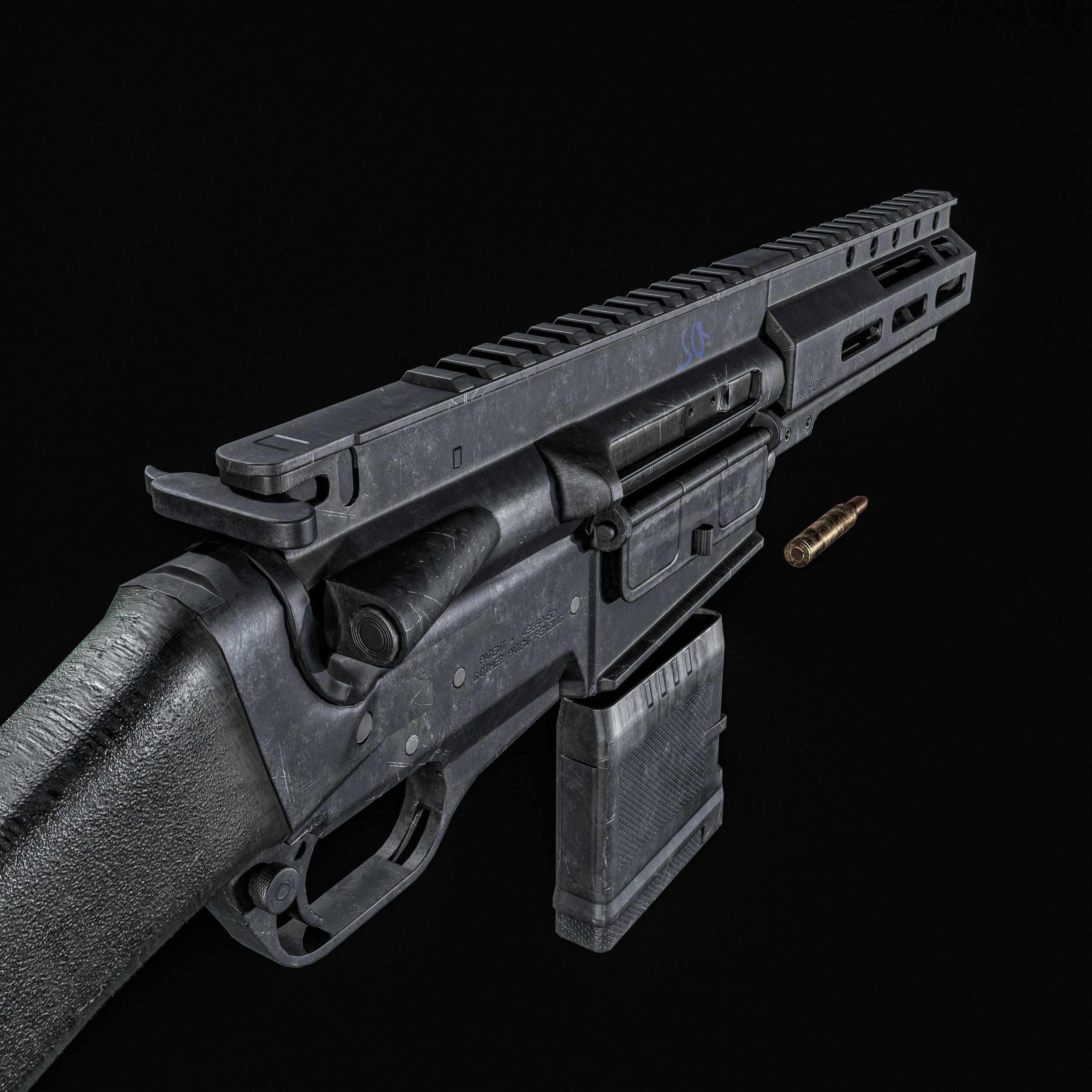 3D model SCR RAIDER PISTOL VR / AR / low-poly | CGTrader