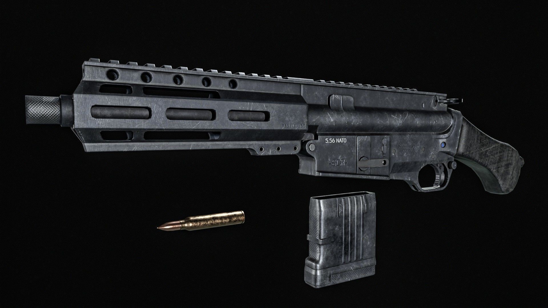 3D model SCR RAIDER PISTOL VR / AR / low-poly | CGTrader