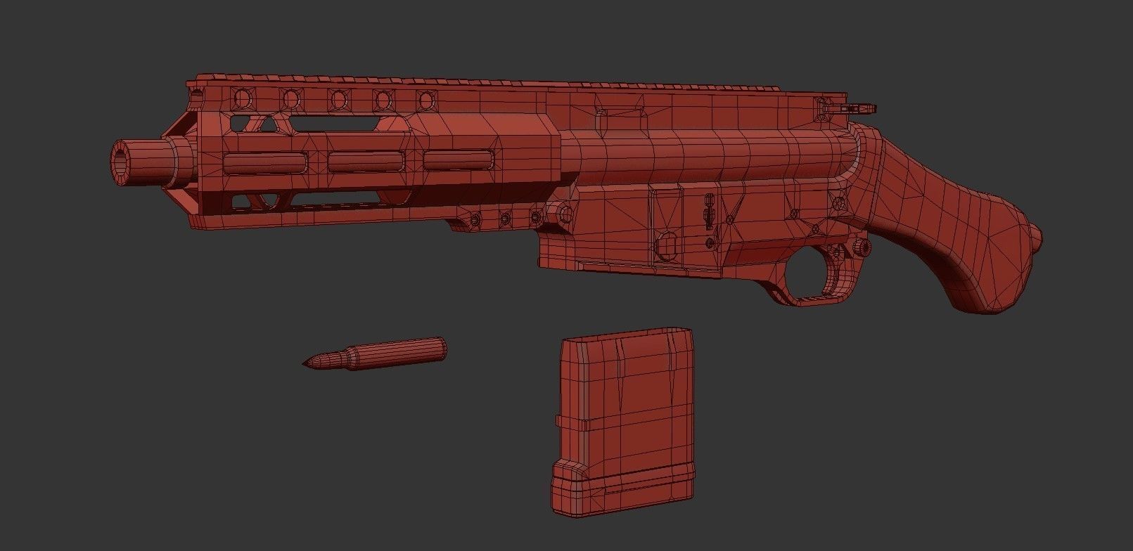 3D model SCR RAIDER PISTOL VR / AR / low-poly | CGTrader