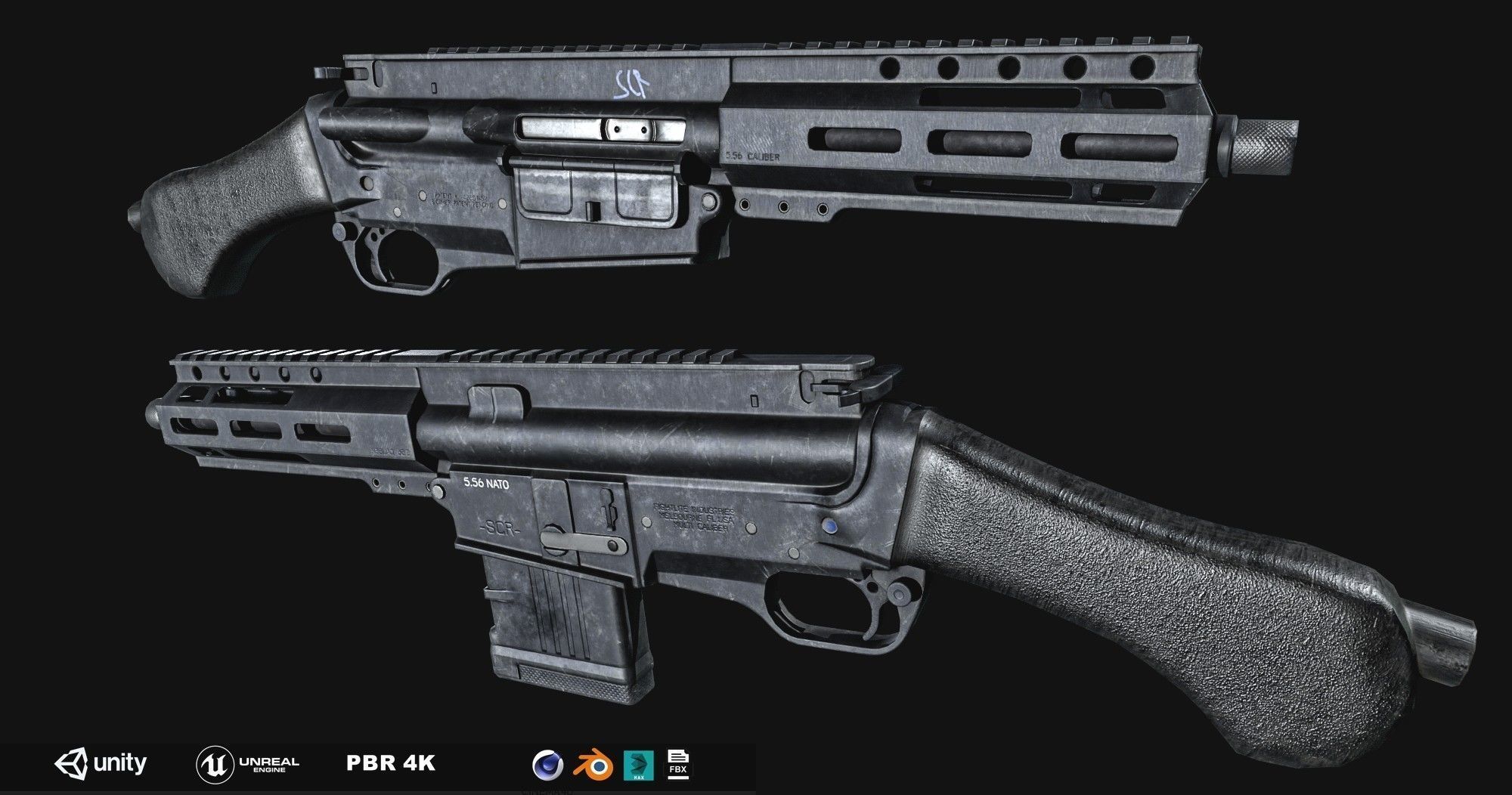 3D model SCR RAIDER PISTOL VR / AR / low-poly | CGTrader