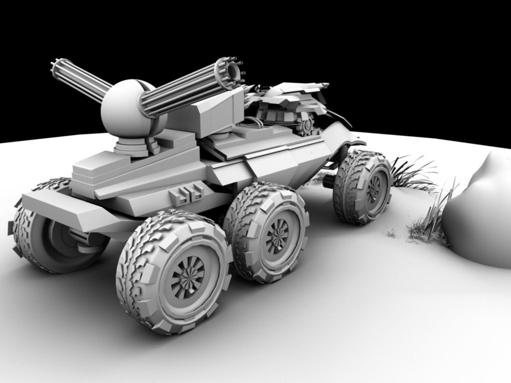 3D model Goliath - Future Heavy Armor Vehicle VR / AR / low-poly | CGTrader