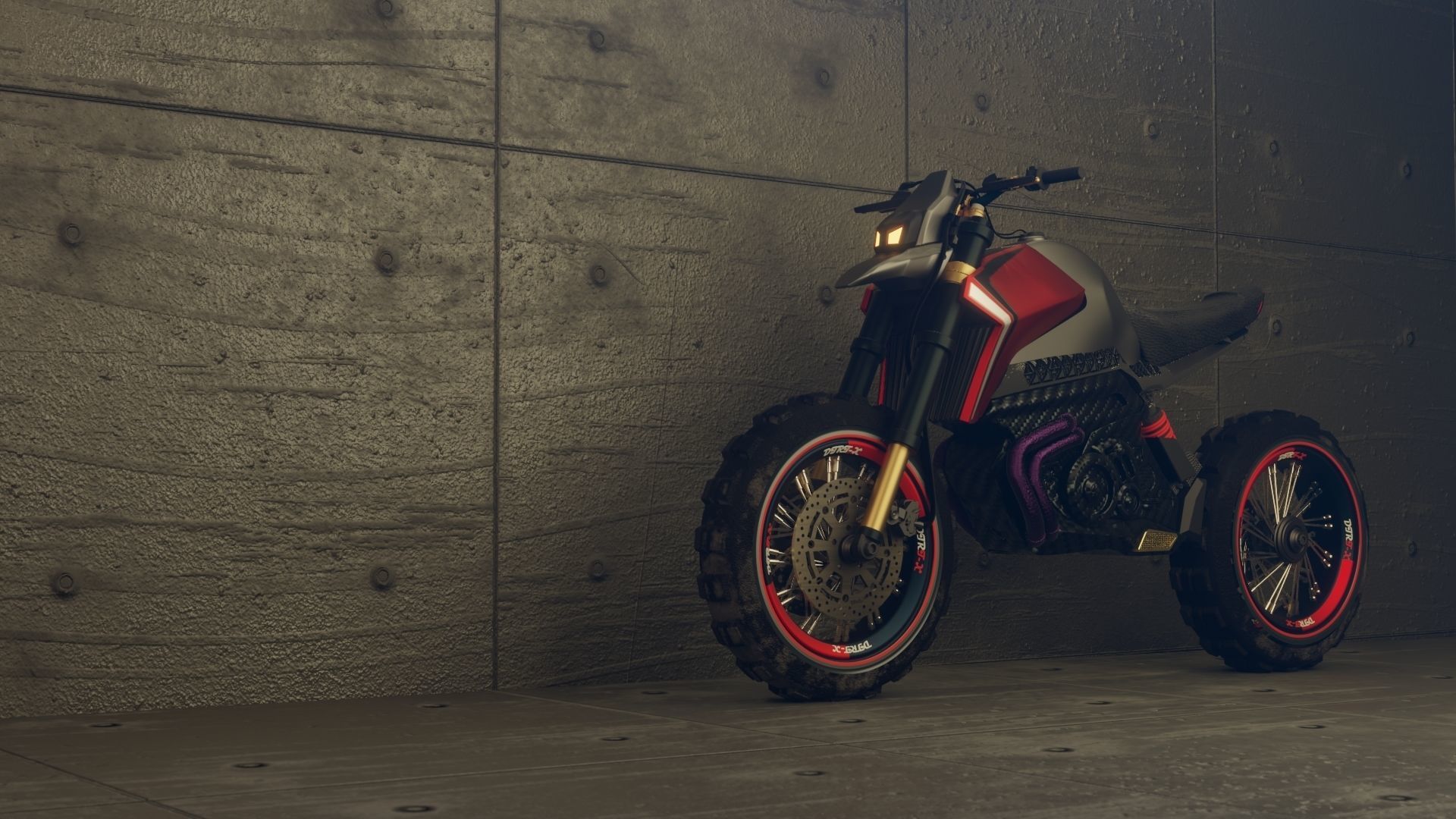 Dirt bike concept 3D model | CGTrader