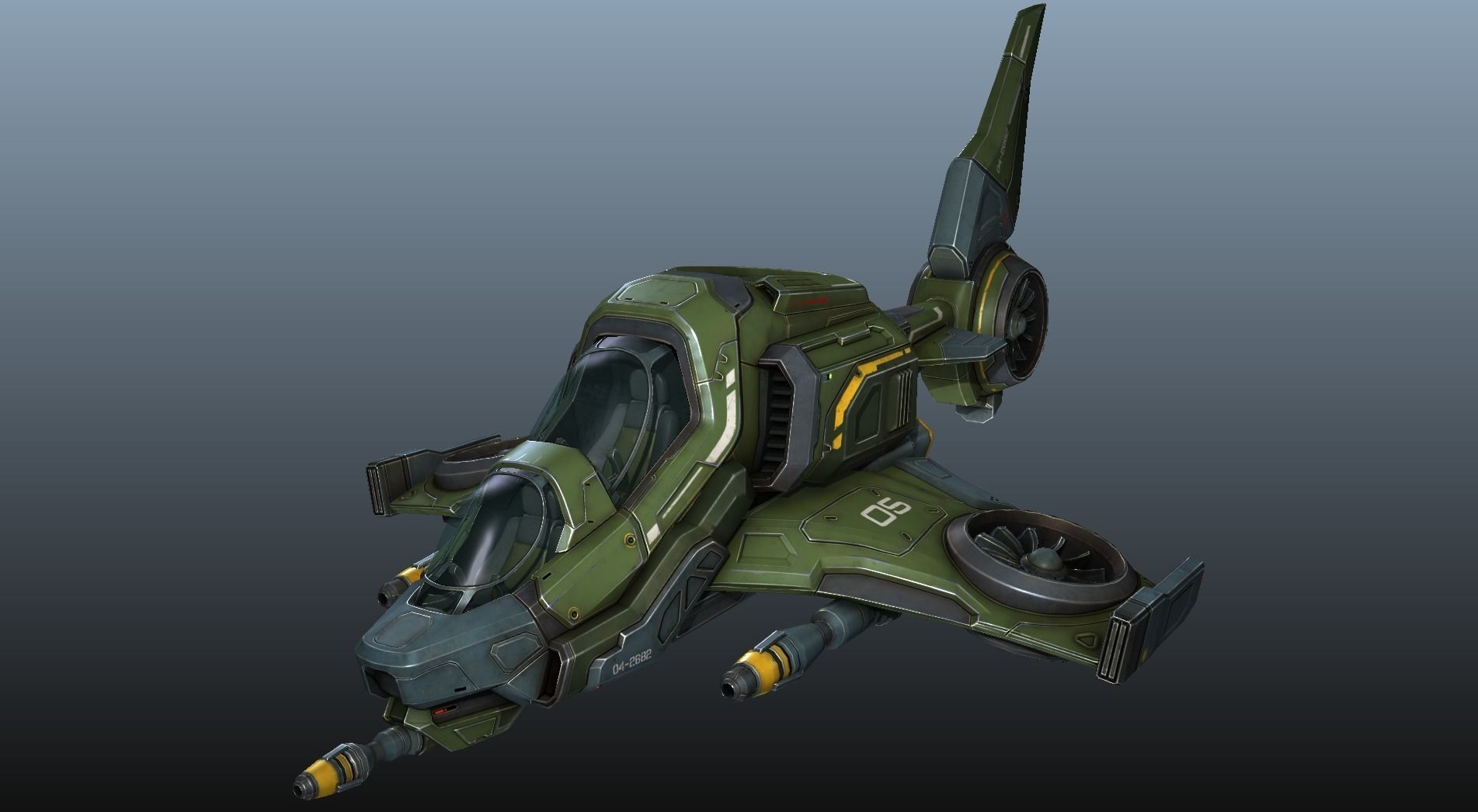 3D model Scout Spaceship - game model VR / AR / low-poly | CGTrader