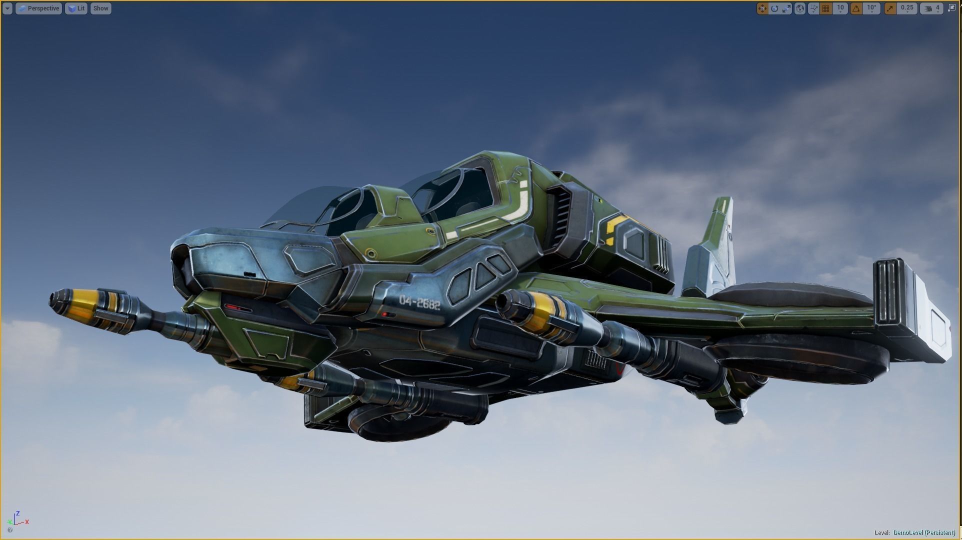 3D model Scout Spaceship - game model VR / AR / low-poly | CGTrader