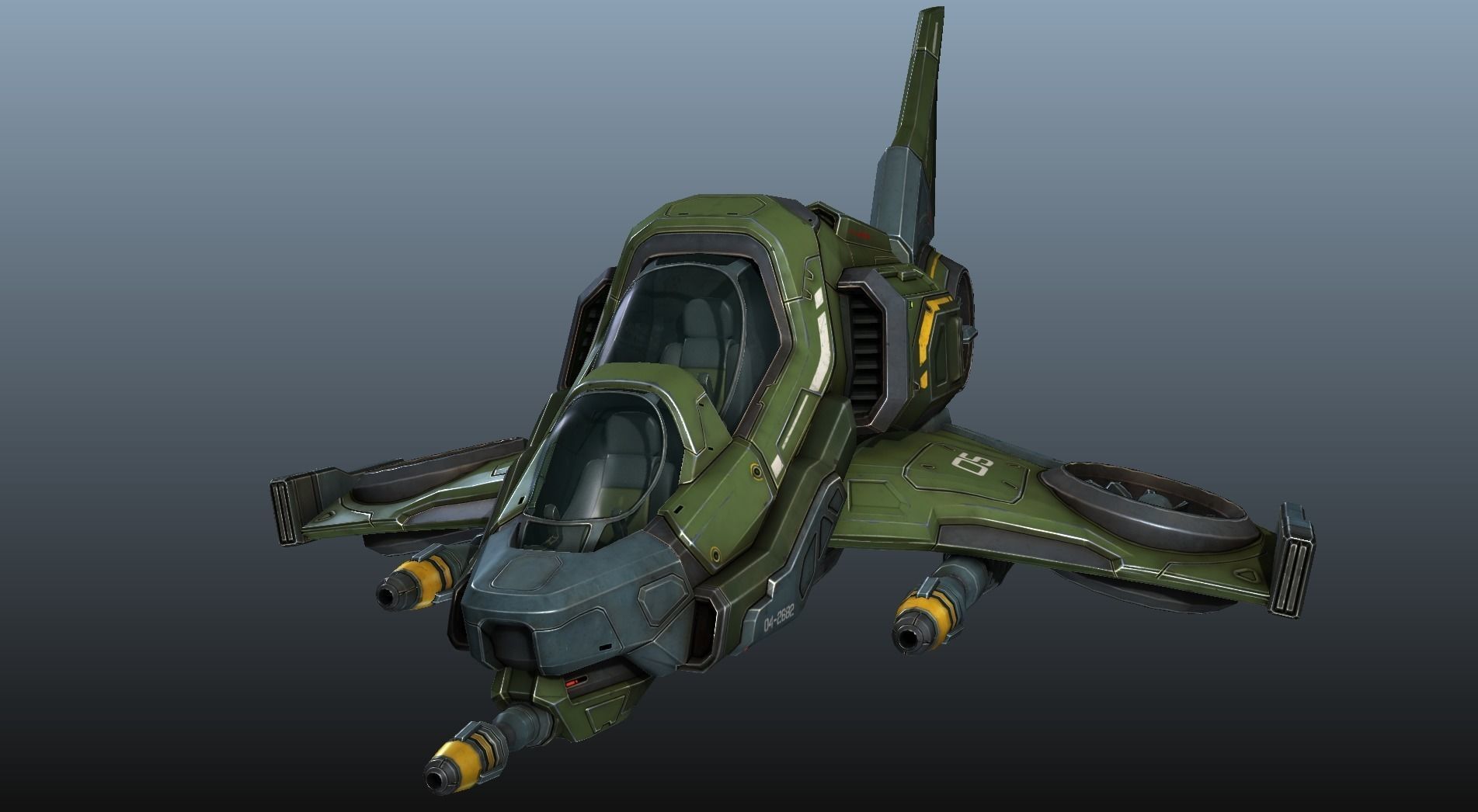 3D model Scout Spaceship - game model VR / AR / low-poly | CGTrader