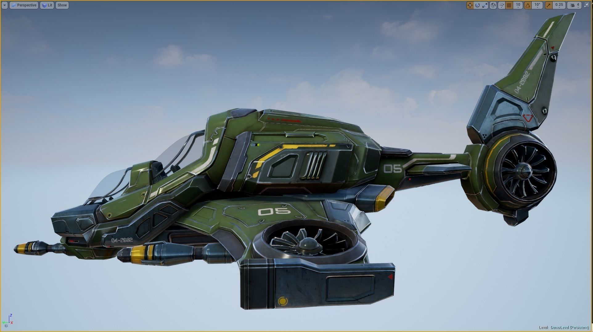 3D model Scout Spaceship - game model VR / AR / low-poly | CGTrader
