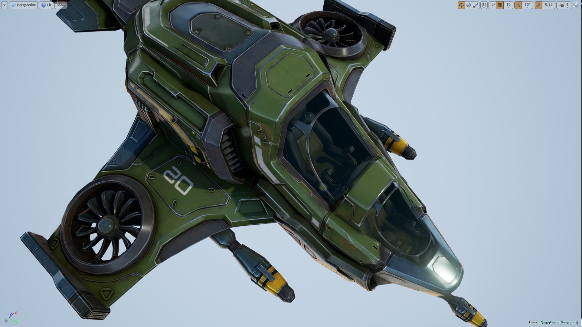 3D model Scout Spaceship - game model VR / AR / low-poly | CGTrader