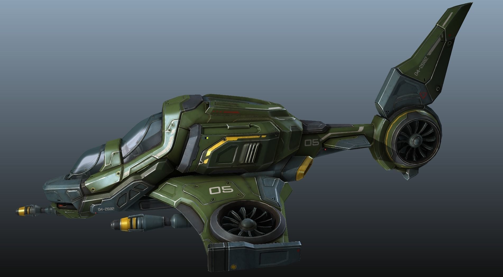 3D model Scout Spaceship - game model VR / AR / low-poly | CGTrader