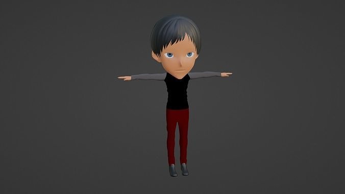 3D model Cartoon Man VR / AR / low-poly | CGTrader