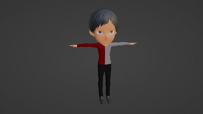 3D model Cartoon Man VR / AR / low-poly | CGTrader