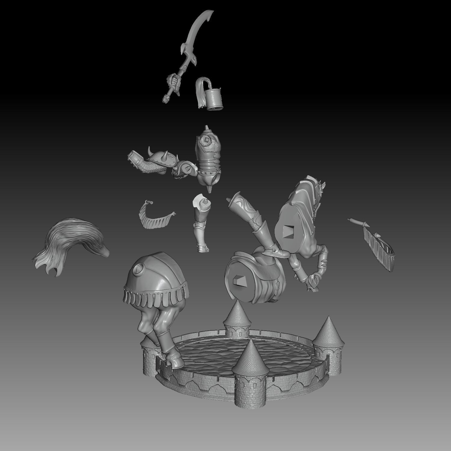 Heroes 3 Dread Knight of Necropolis 3D model 3D printable | CGTrader