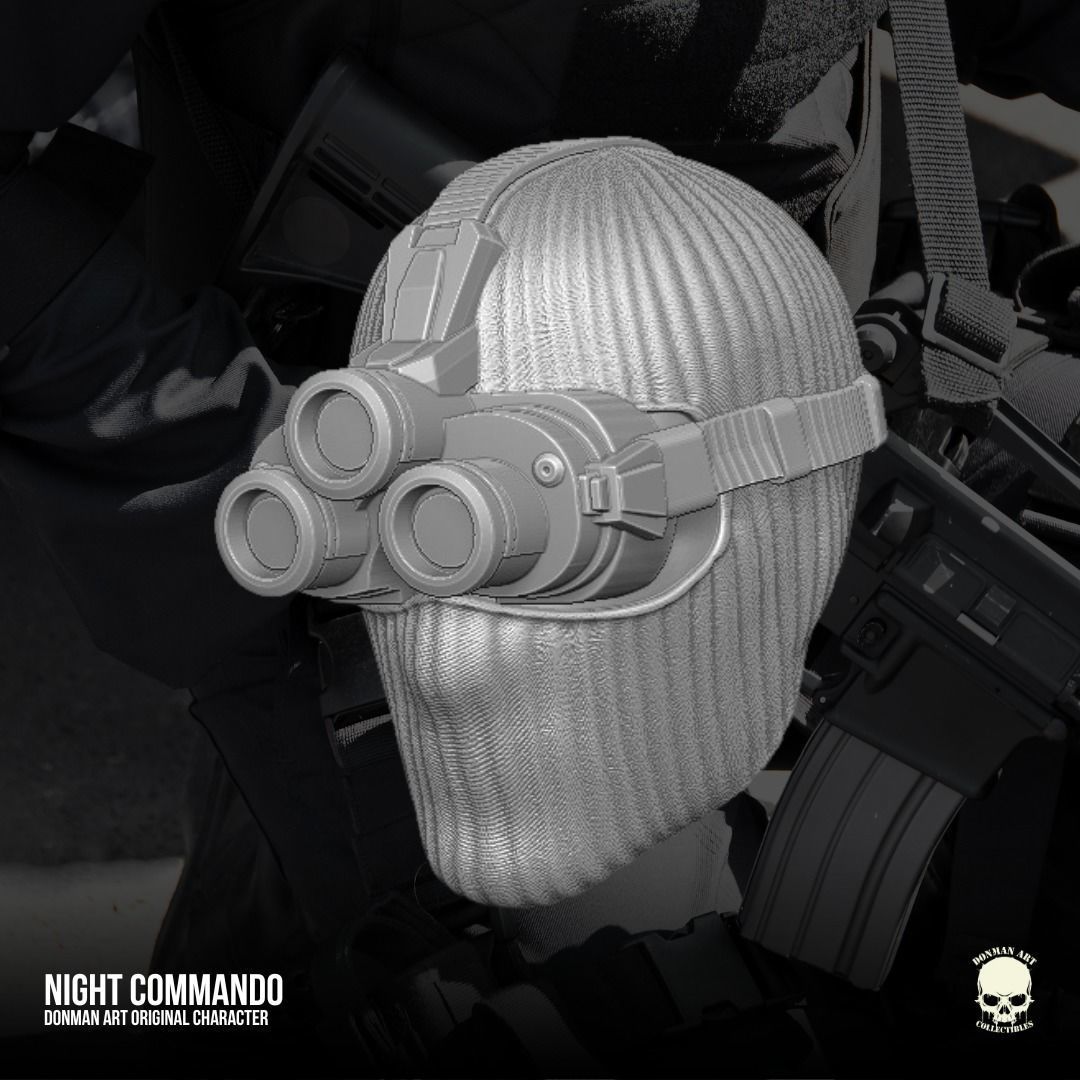 Night Commando Head 3D printable File 3D model 3D printable | CGTrader