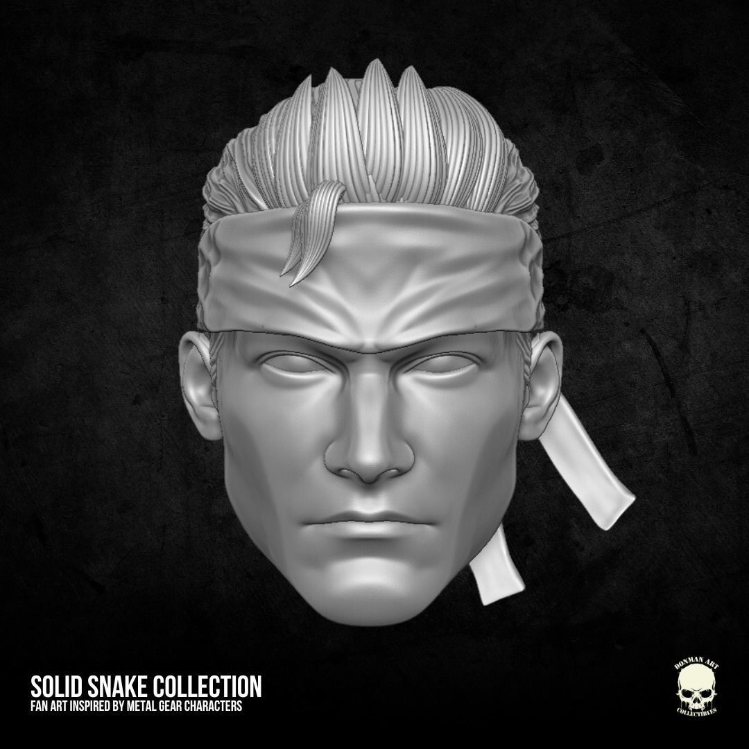 Solid Snake fan art 3D printable File For Action Figures 3D model 3D ...