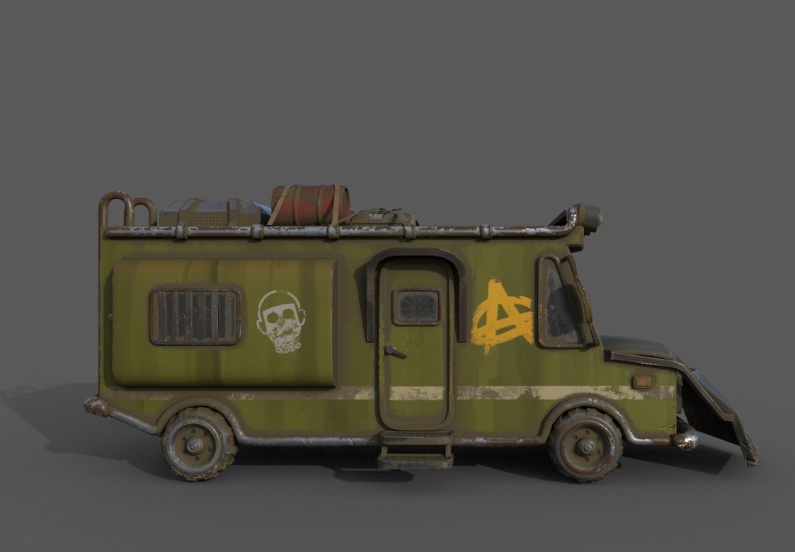 3D model Game Ready Van VR / AR / low-poly | CGTrader