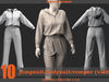 10 bodysuit jumpsuit romper 3D model | CGTrader