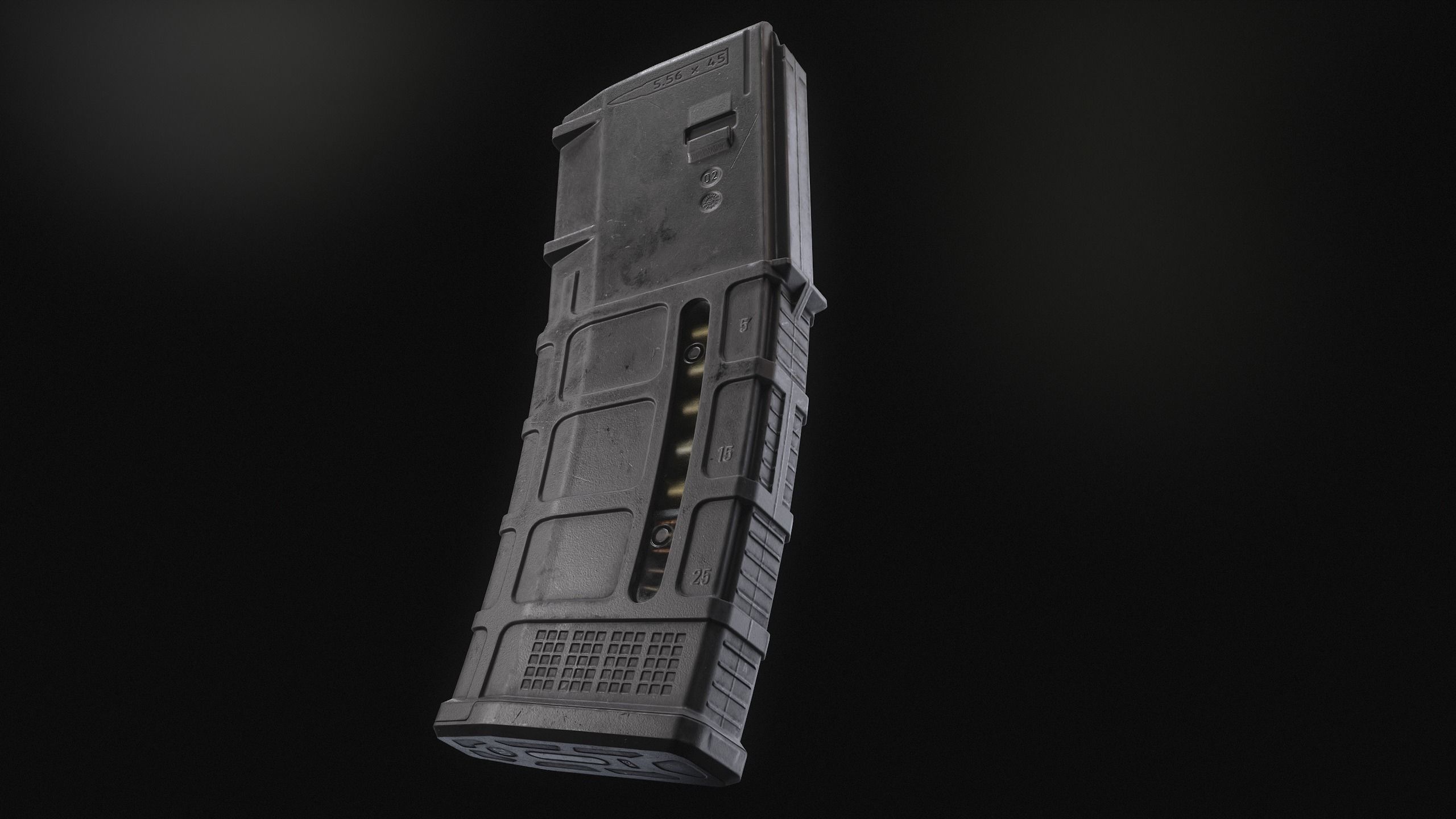 3D model M4 AR15 MAGPUL PMAG Gen 3 30rd - Lowpoly PBR Magazine VR / AR ...