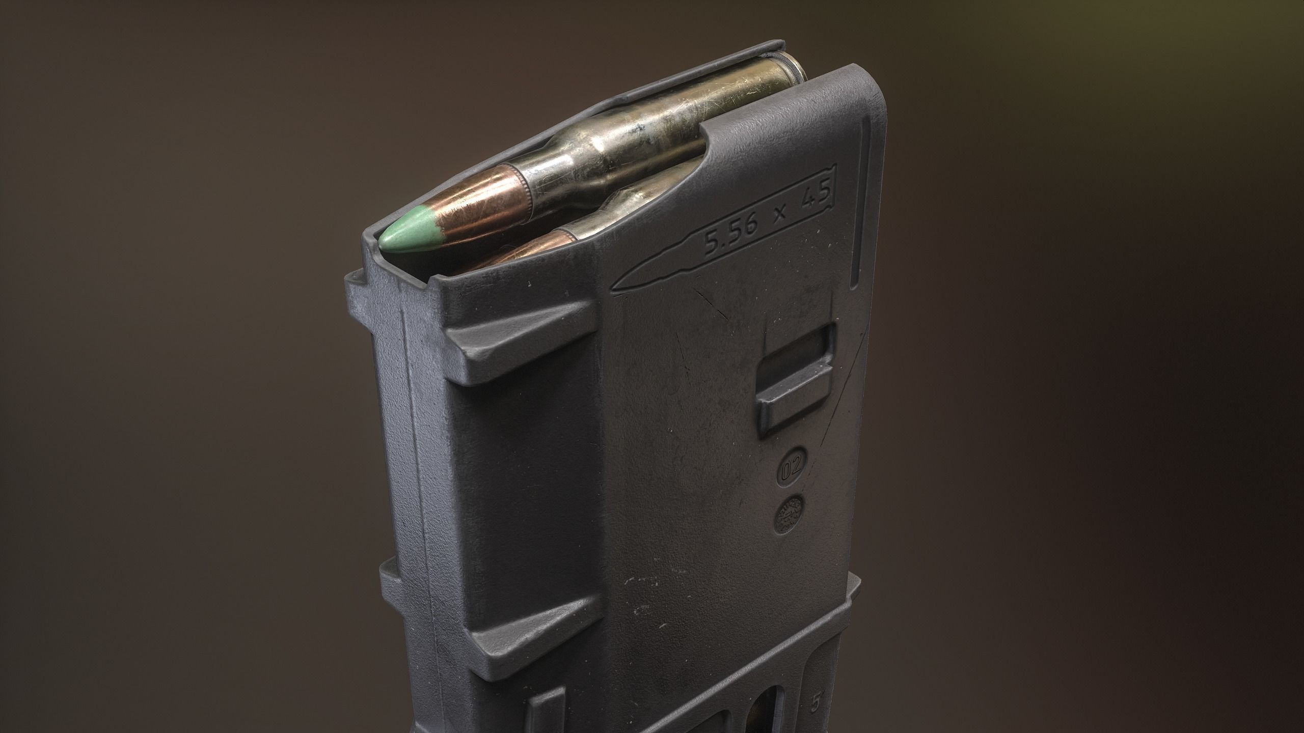 3D model M4 AR15 MAGPUL PMAG Gen 3 30rd - Lowpoly PBR Magazine VR / AR ...