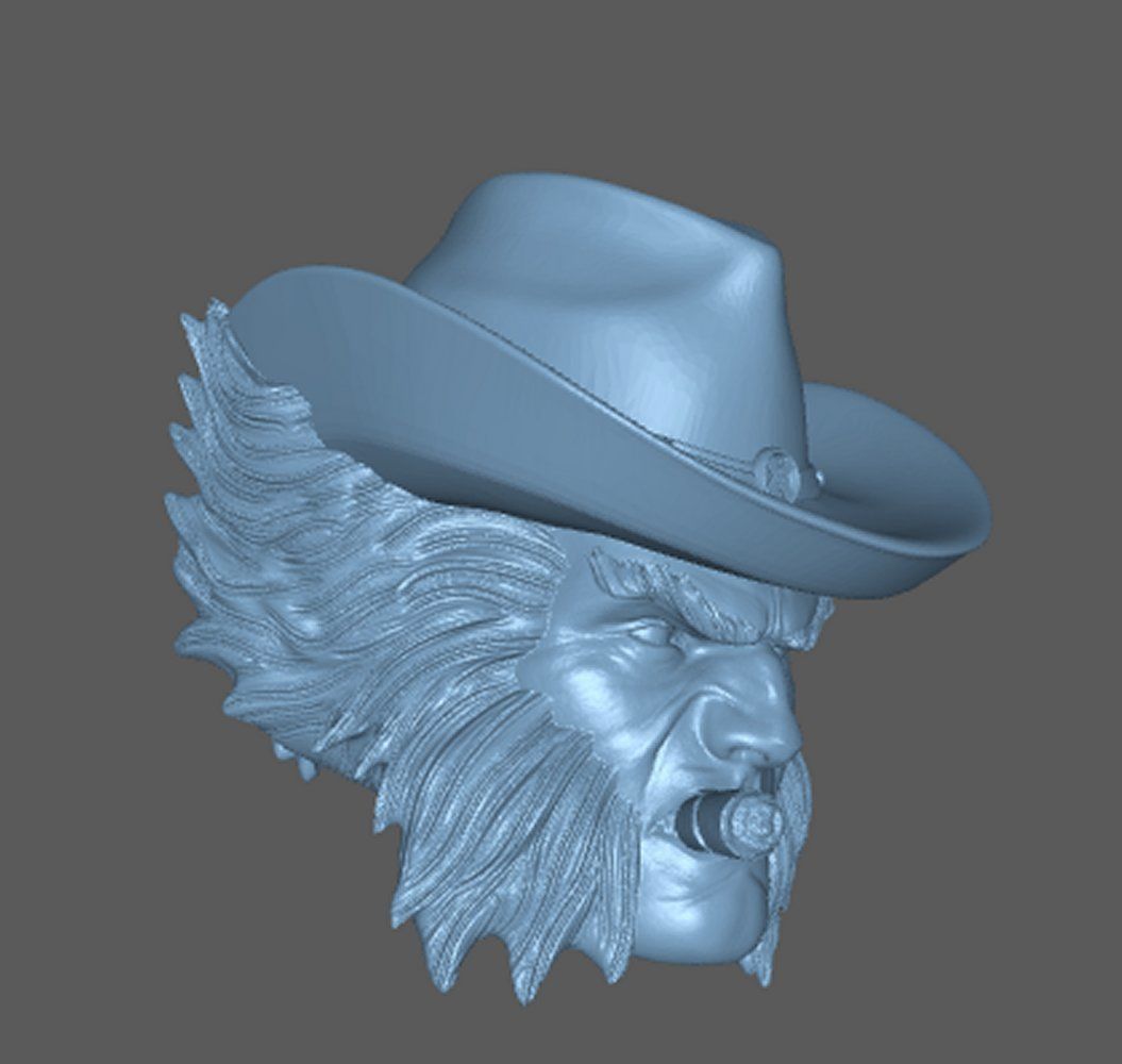 MARVEL WOLVERINE LOGAN COWBOY WESTERN 3D model 3D printable | CGTrader