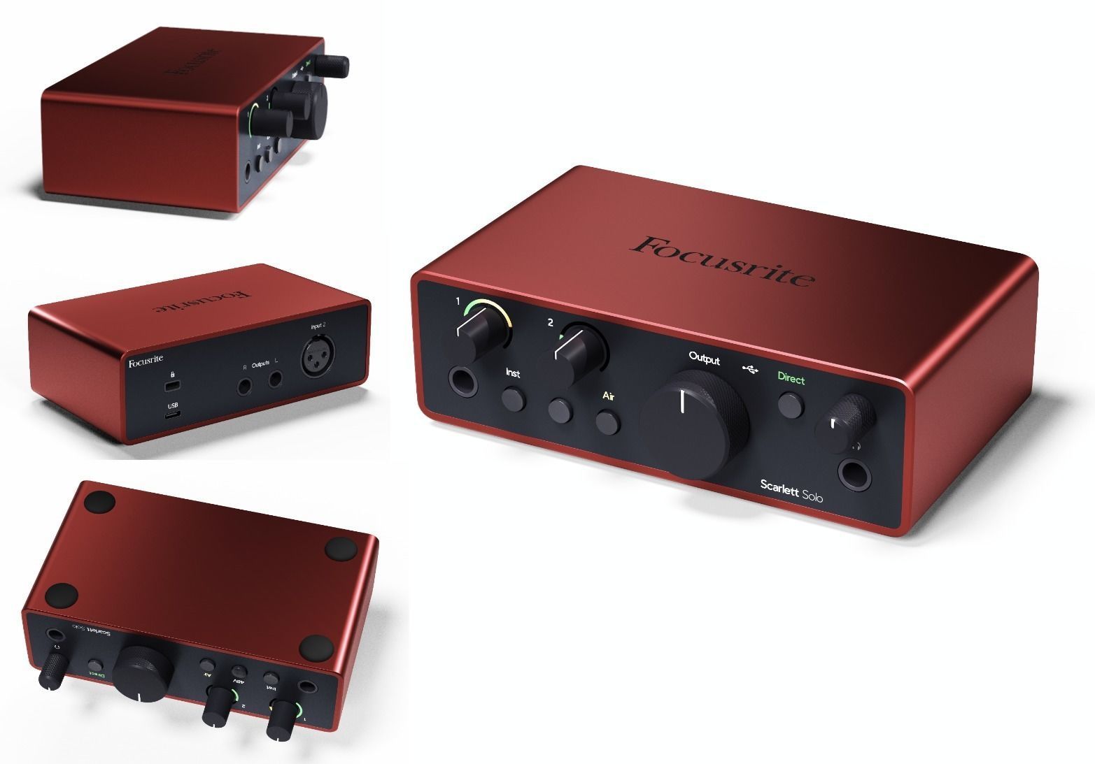 Focusrite Scarlett solo 4th generation 3D model 3D model | CGTrader