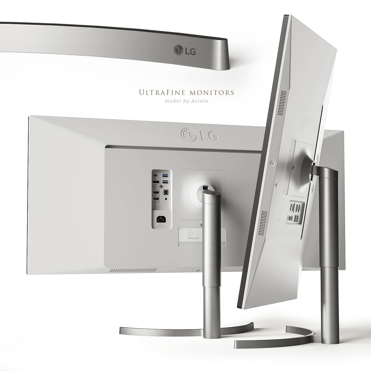 Monitors Lg UltraFine series 3D model | CGTrader