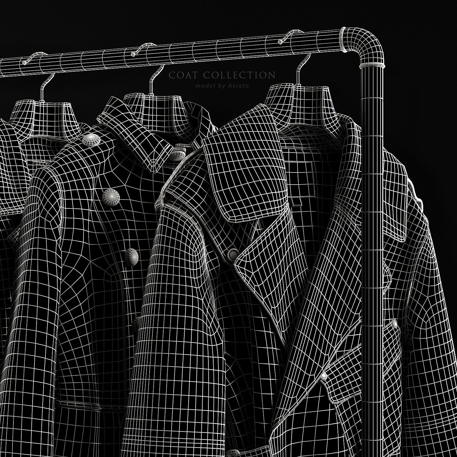 Coats and shoes 3D model | CGTrader