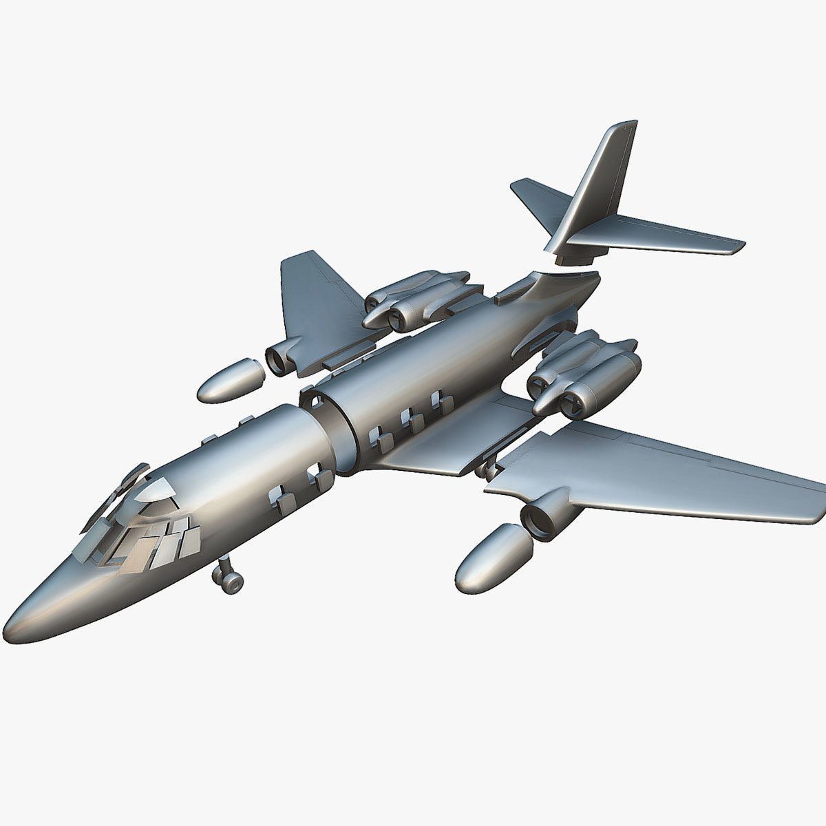 Lockheed C-140 JetStar - 3D Printable Model 3D model 3D printable ...