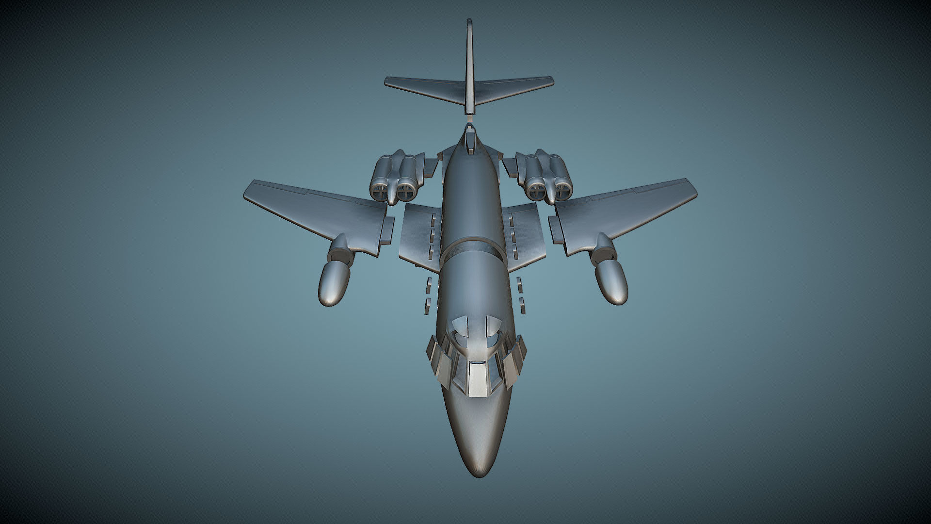 Lockheed C-140 JetStar - 3D Printable Model 3D model 3D printable ...