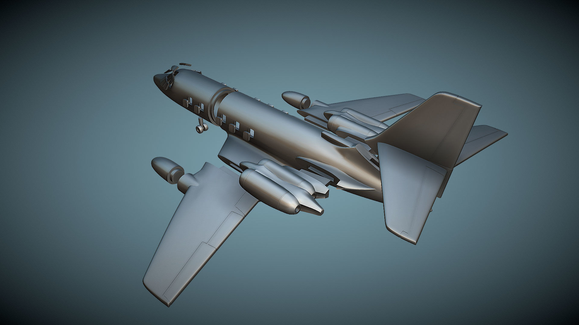 Lockheed C-140 JetStar - 3D Printable Model 3D model 3D printable ...