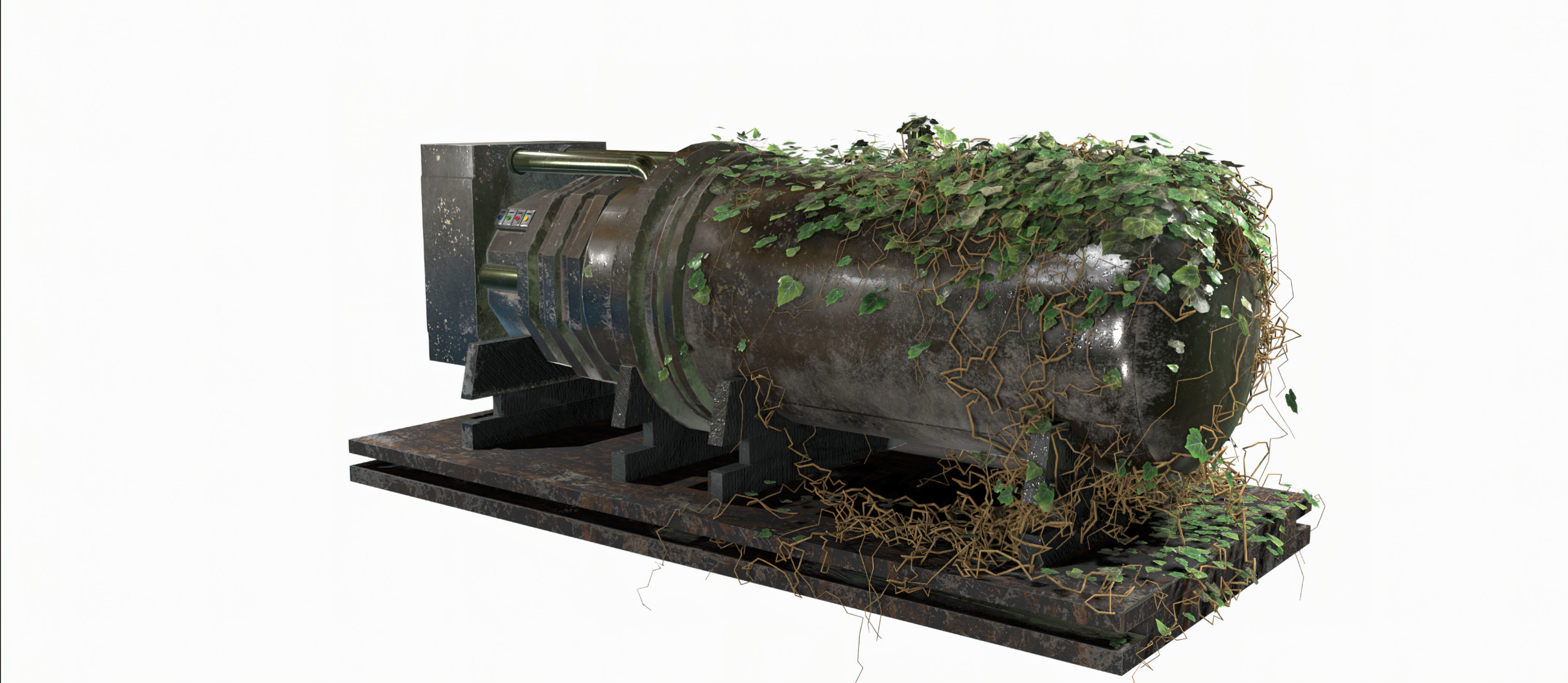 Post Apocalyptic Generator free VR / AR / low-poly 3D model rigged ...