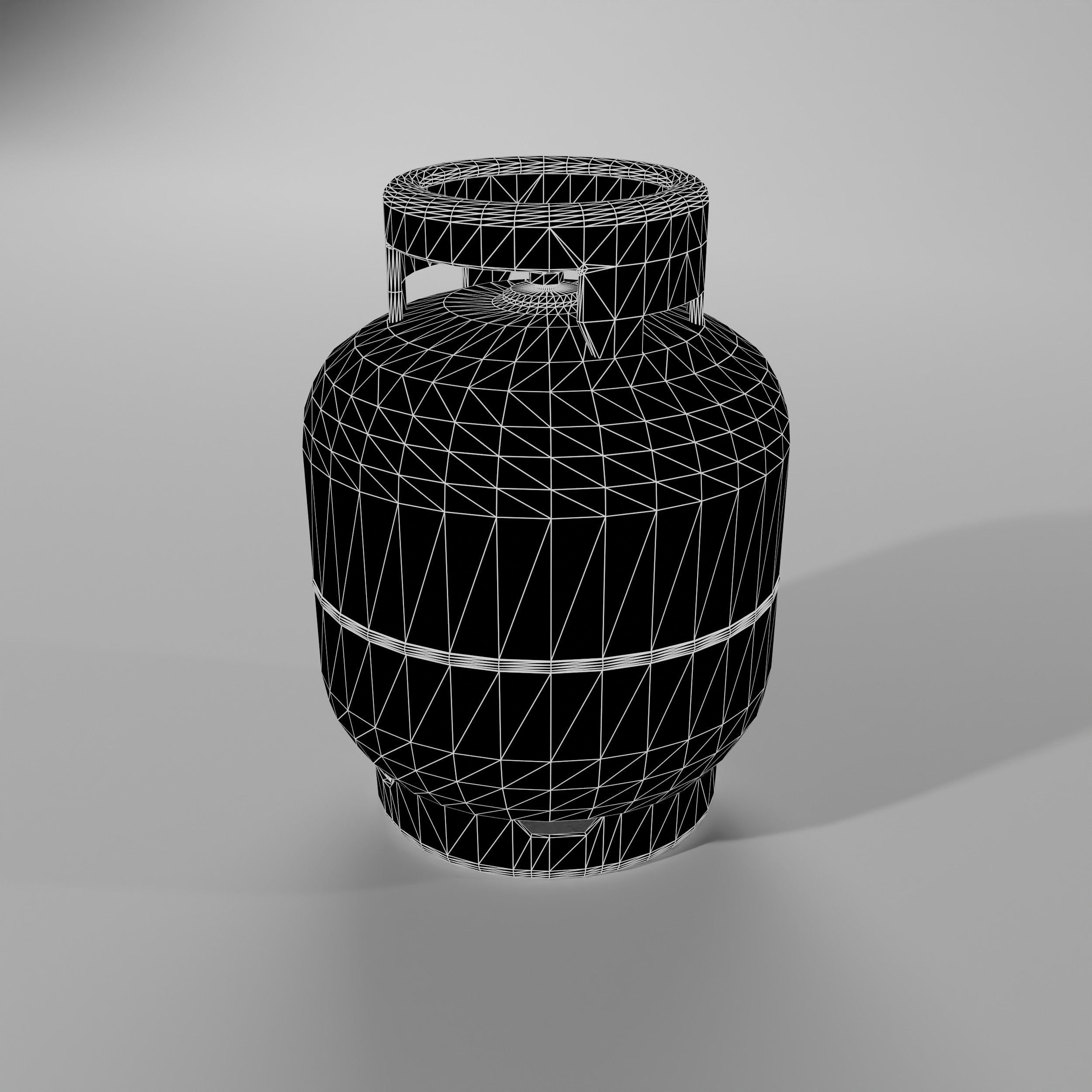 3D model Realistic 3D Gas Cylinder Model Butijao de Gas VR / AR / low ...