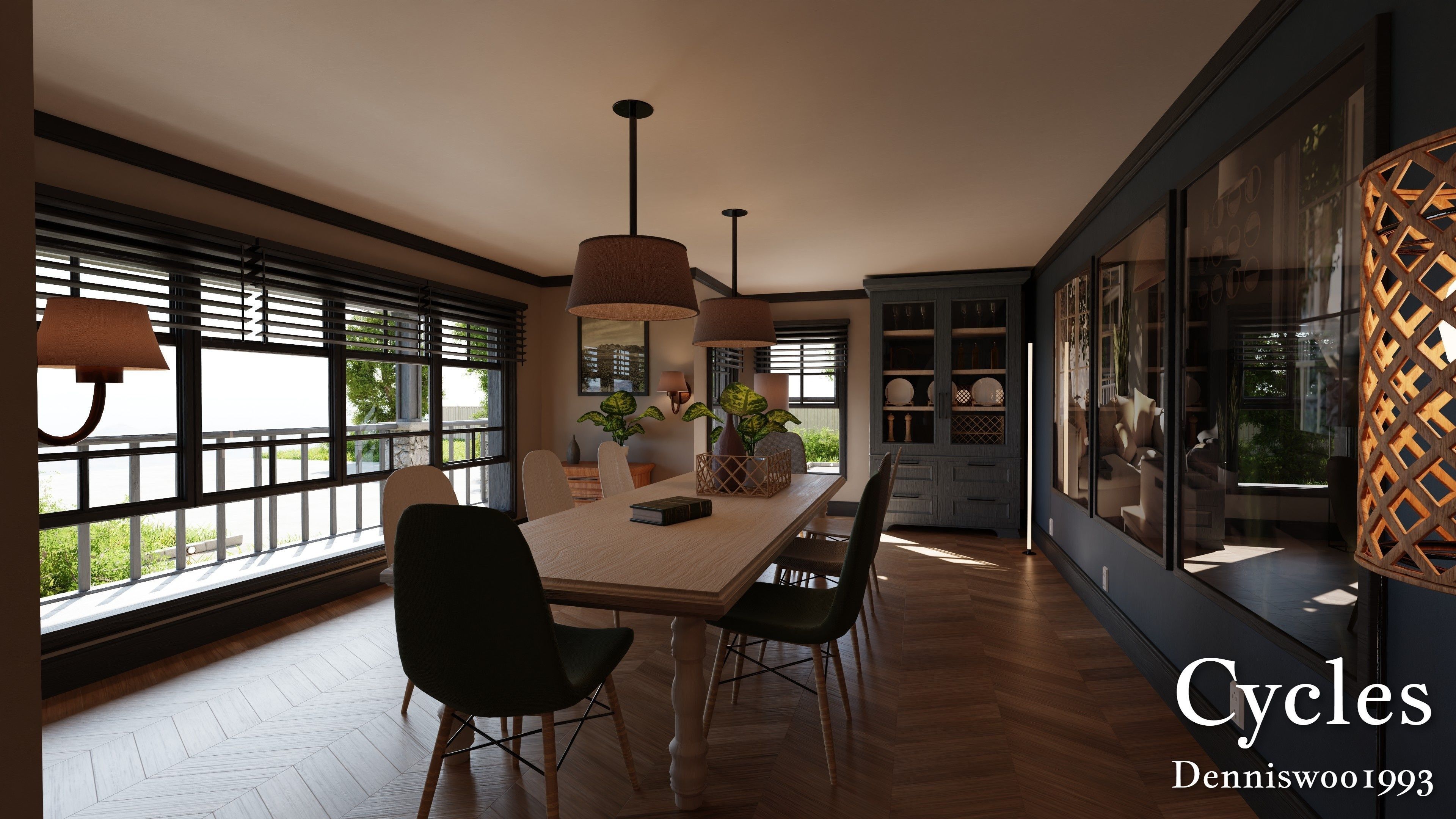 3D model Modular Classic Style American House 19 VR / AR / low-poly ...