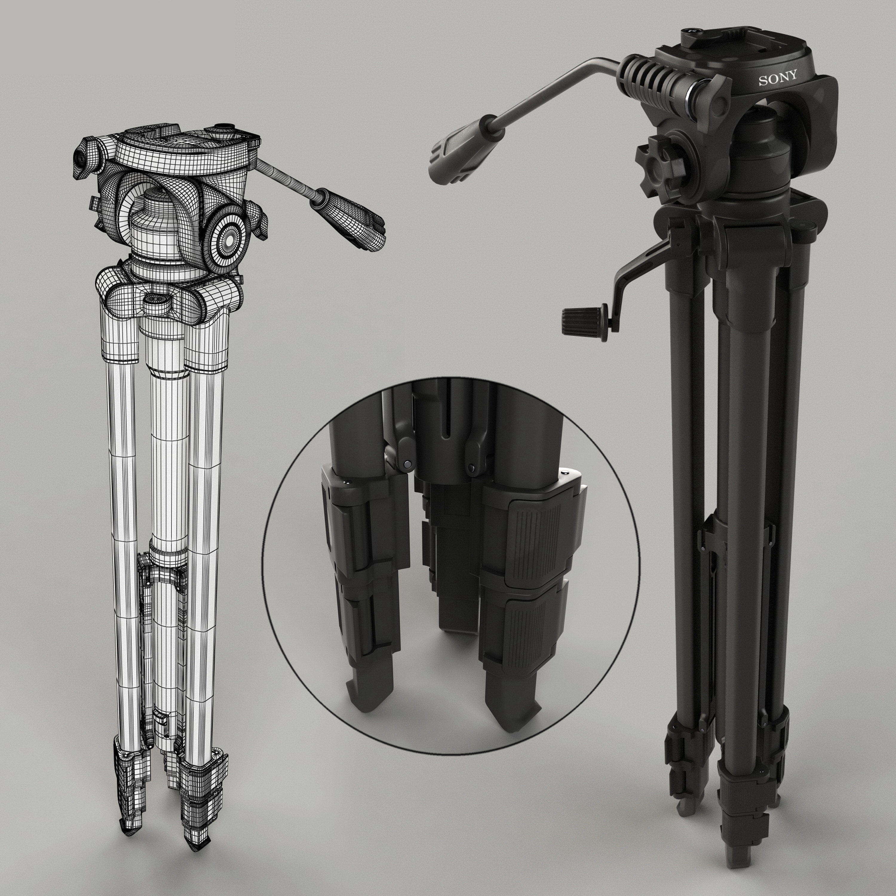 Tripod SONY VCT-R640 3D model | CGTrader