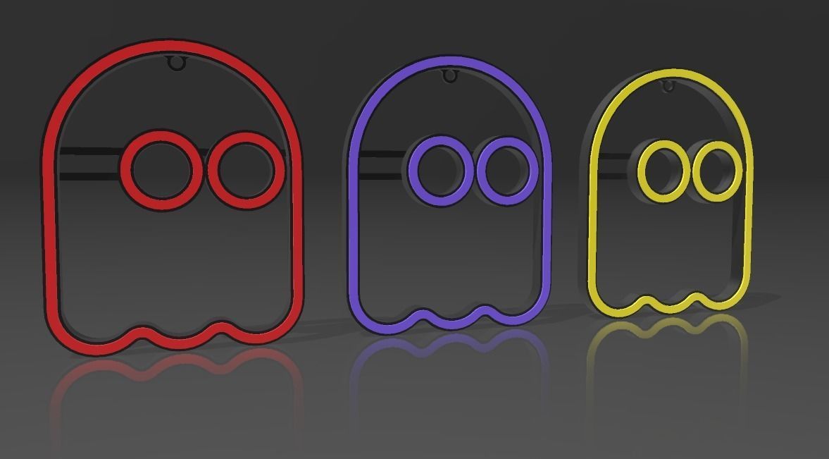 FANTASMA PACMAN PARA NEON 3D model 3D printable | CGTrader