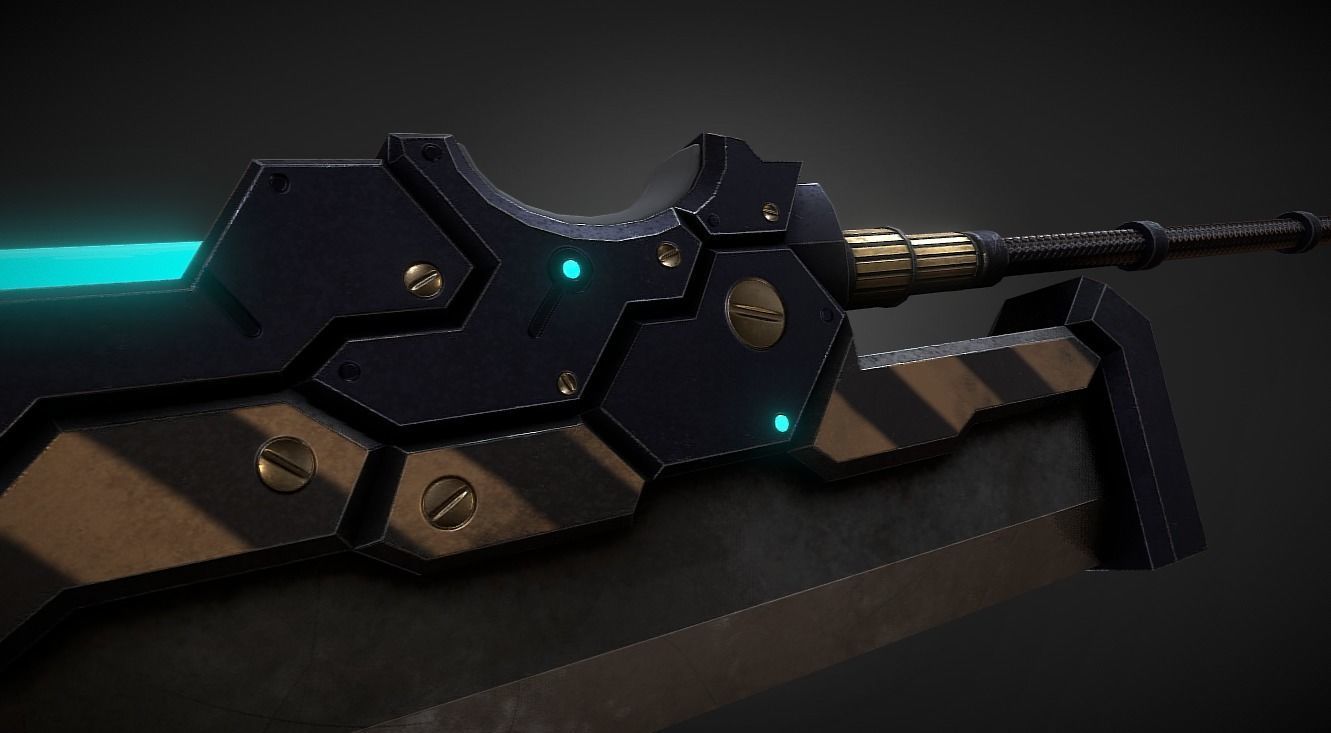 3D model Cyber Cleaver VR / AR / low-poly | CGTrader